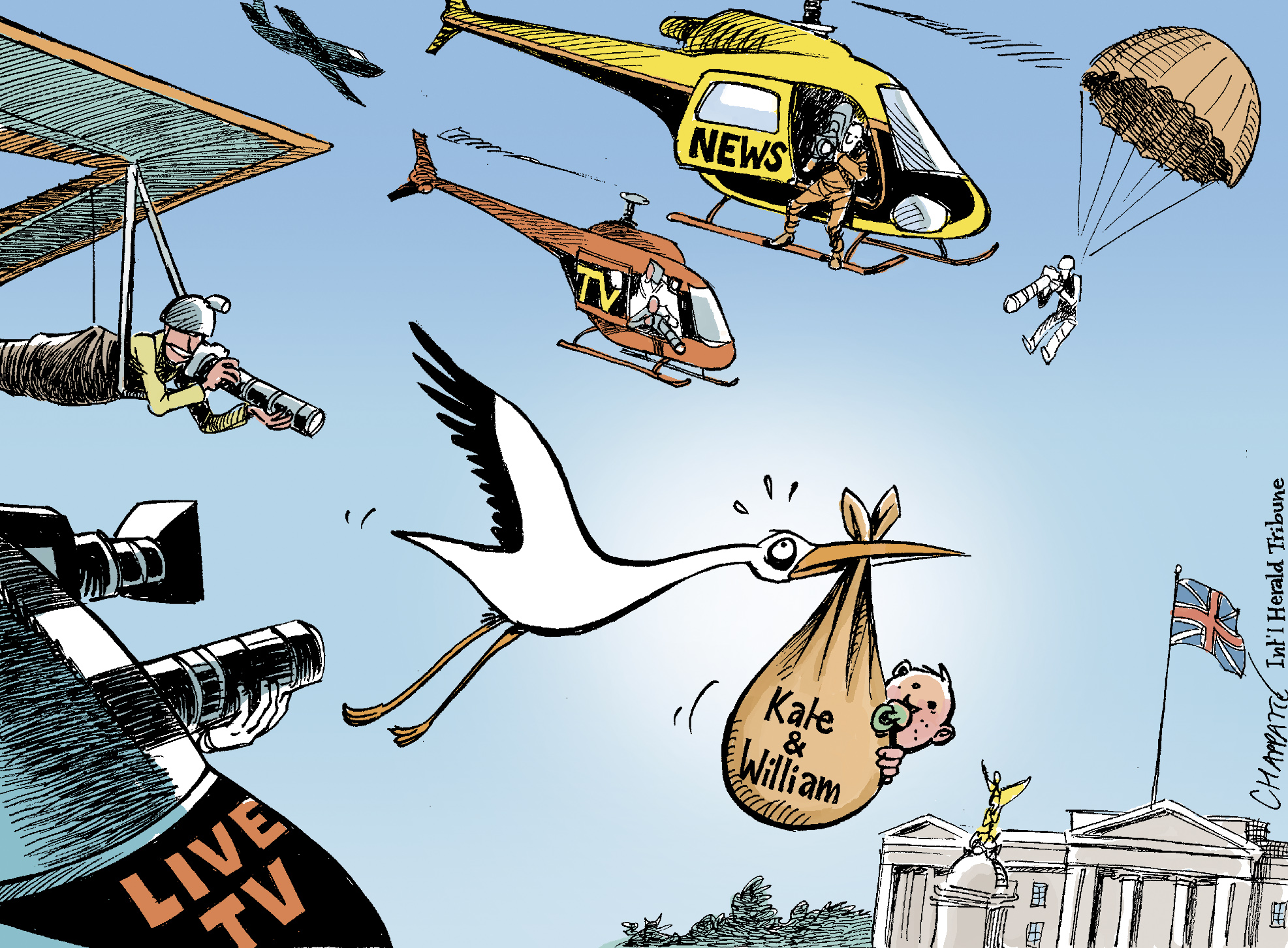 Royal baby | Globecartoon - Political Cartoons - Patrick Chappatte Royal baby | Globecartoon - Political Cartoons - Patrick Chappatte
