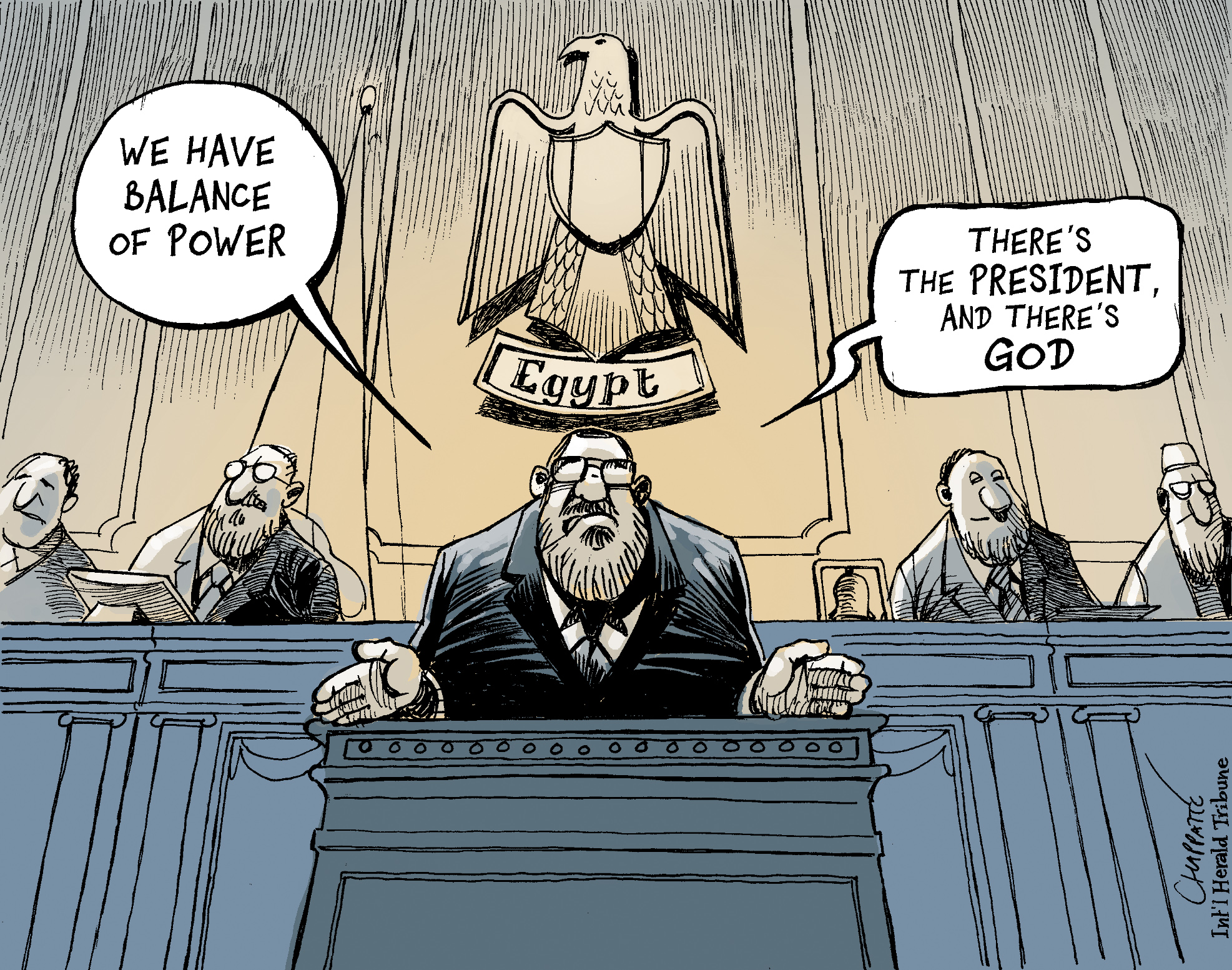 Egyptian democracy | Globecartoon - Political Cartoons - Patrick Chappatte