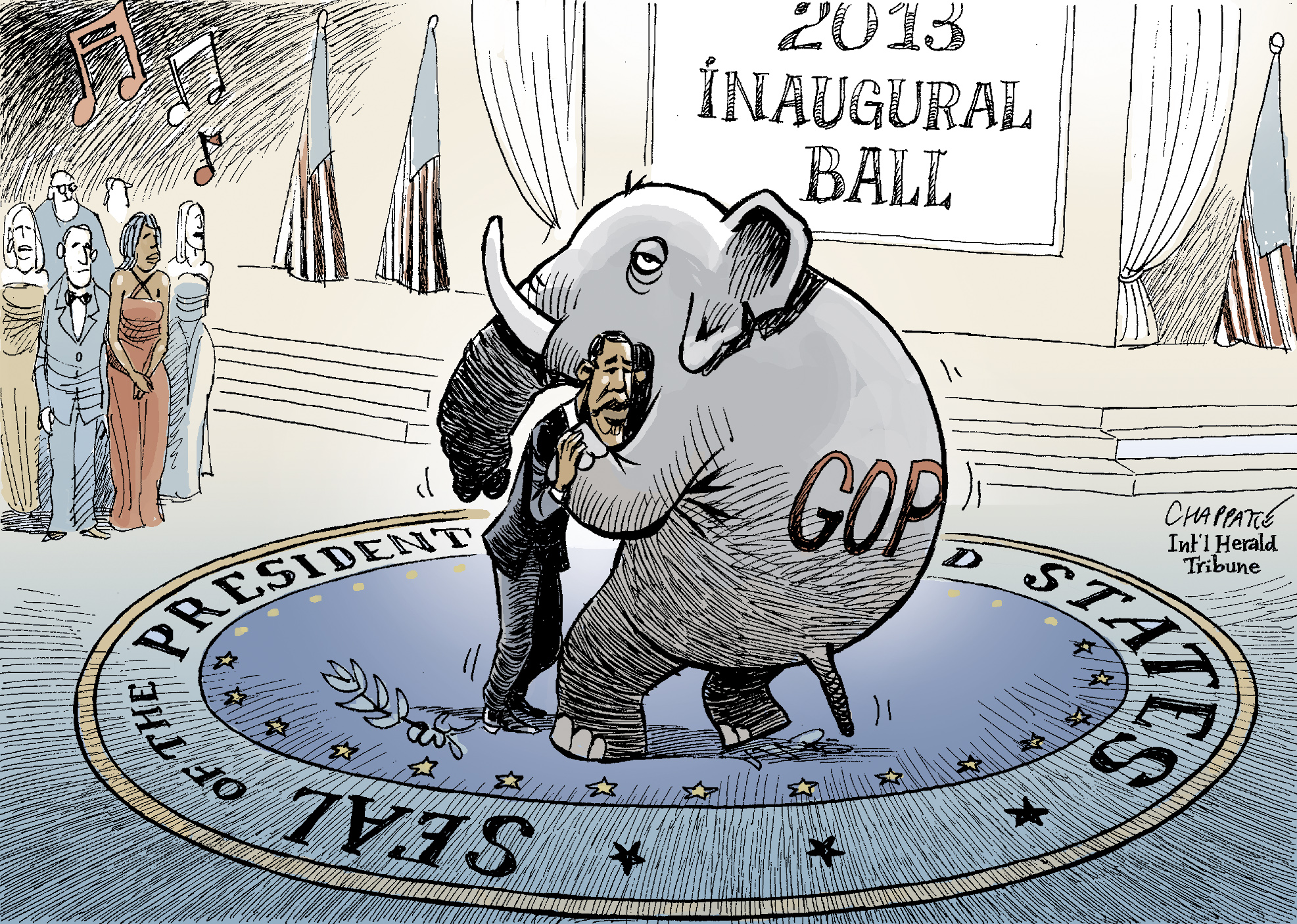 Obama's second inauguration | Globecartoon - Political Cartoons ...