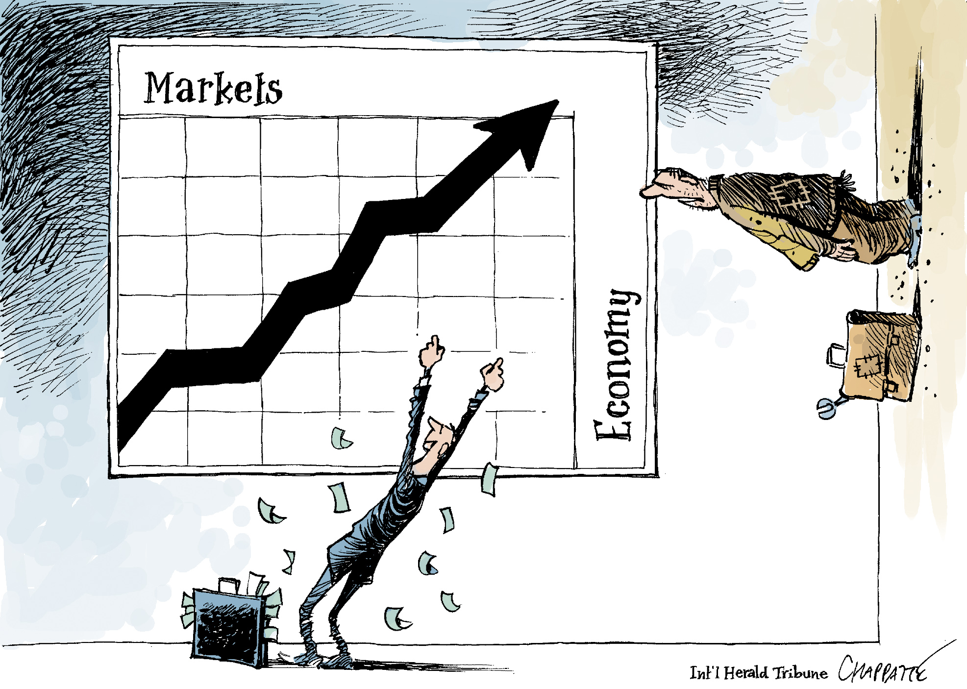 Markets rise to record highs | Globecartoon - Political Cartoons ...