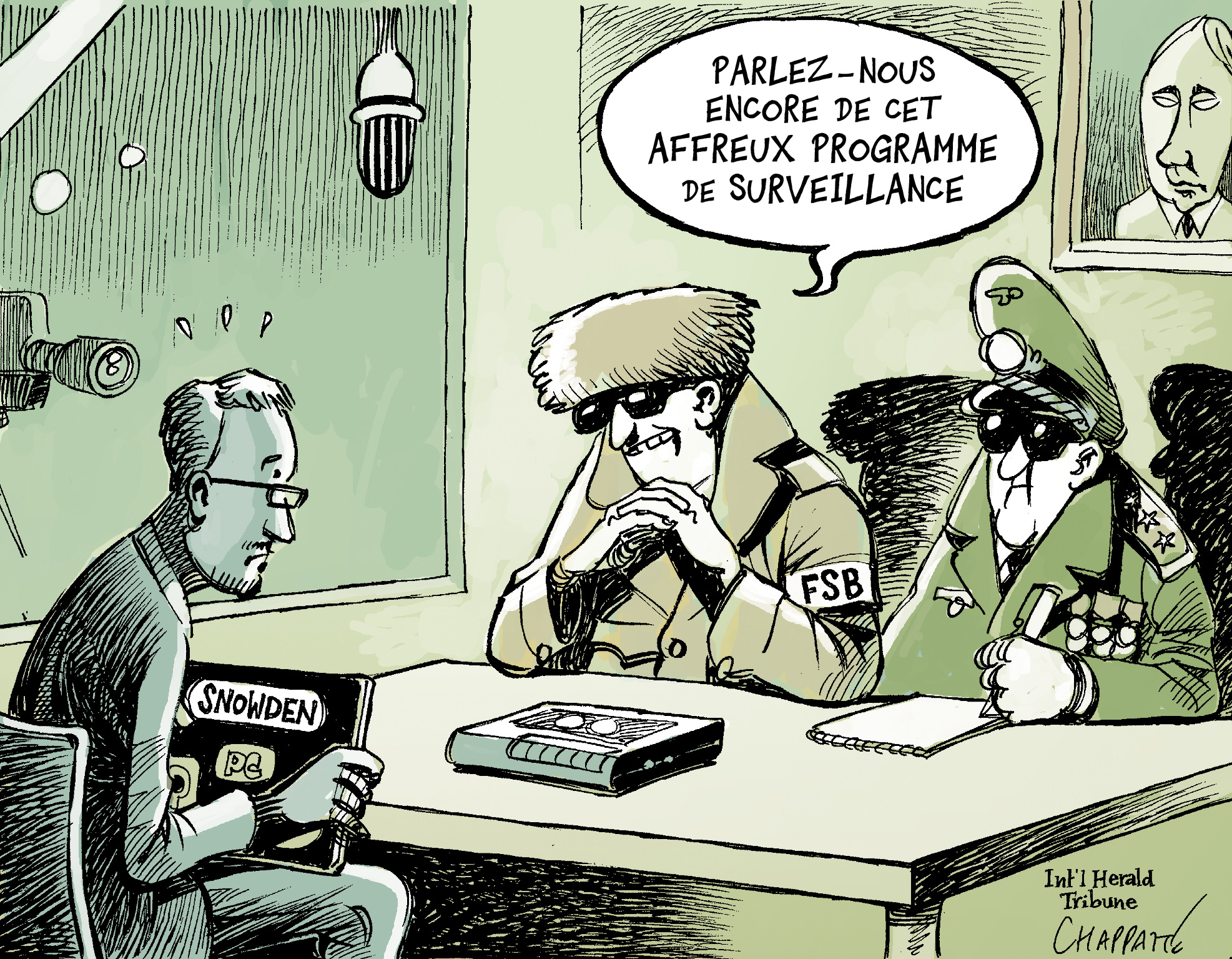 Edward Snowden à Moscou | Globecartoon - Political Cartoons - Patrick ...