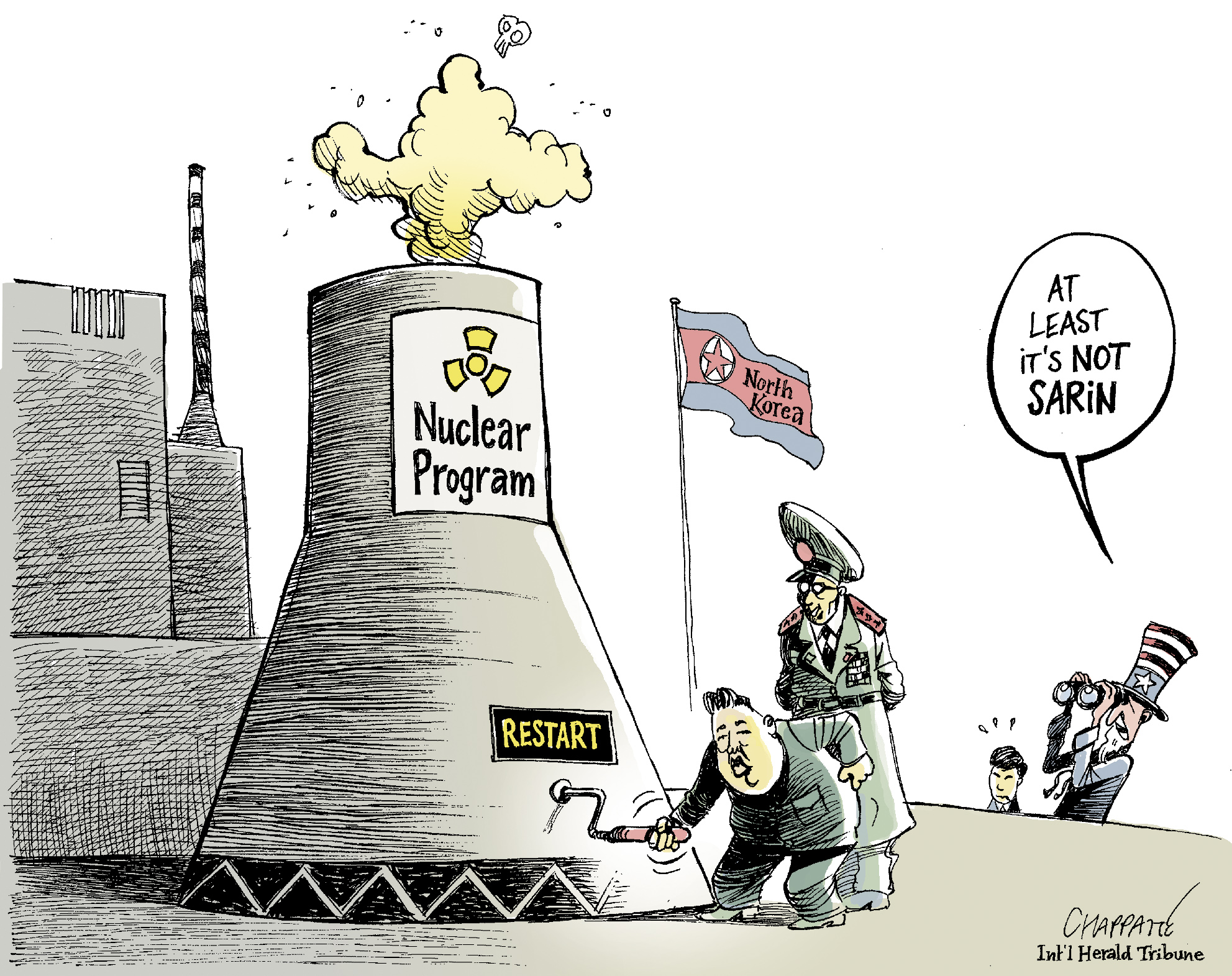 North Korea restarts nuclear program | Globecartoon - Political ...