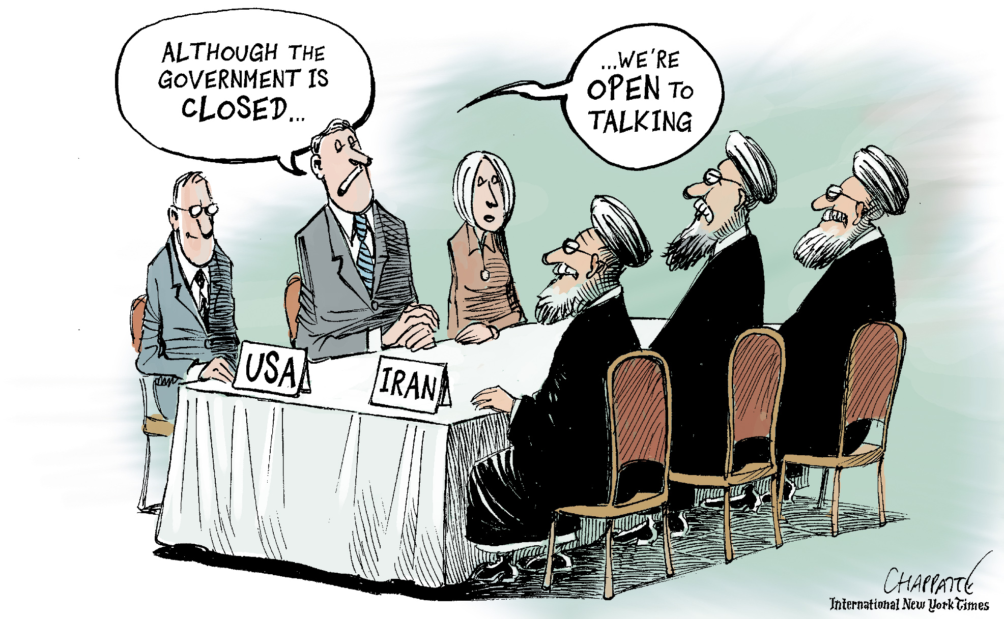 Nuclear talks with Iran | Globecartoon - Political Cartoons - Patrick ...