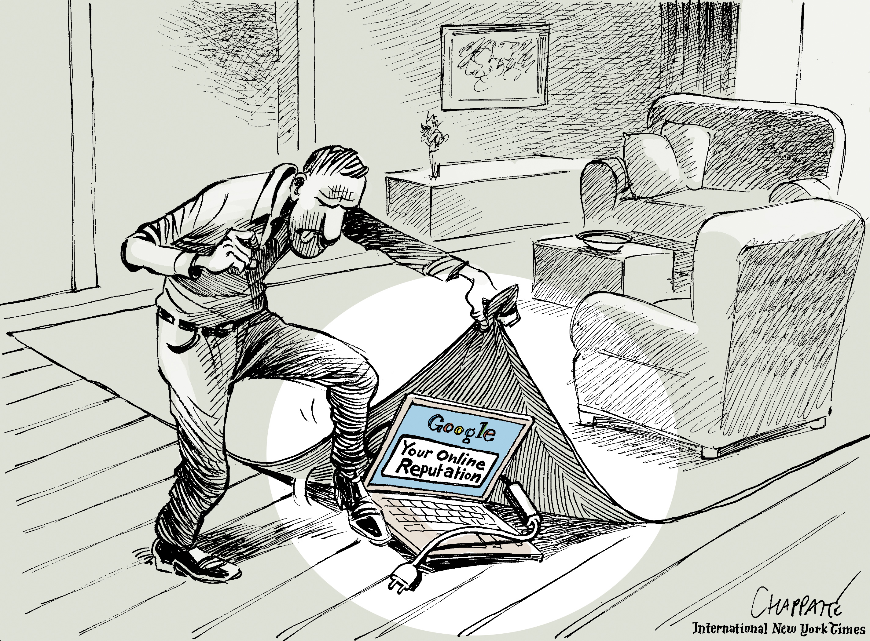 Protecting yourself from Google | Globecartoon - Political Cartoons ...