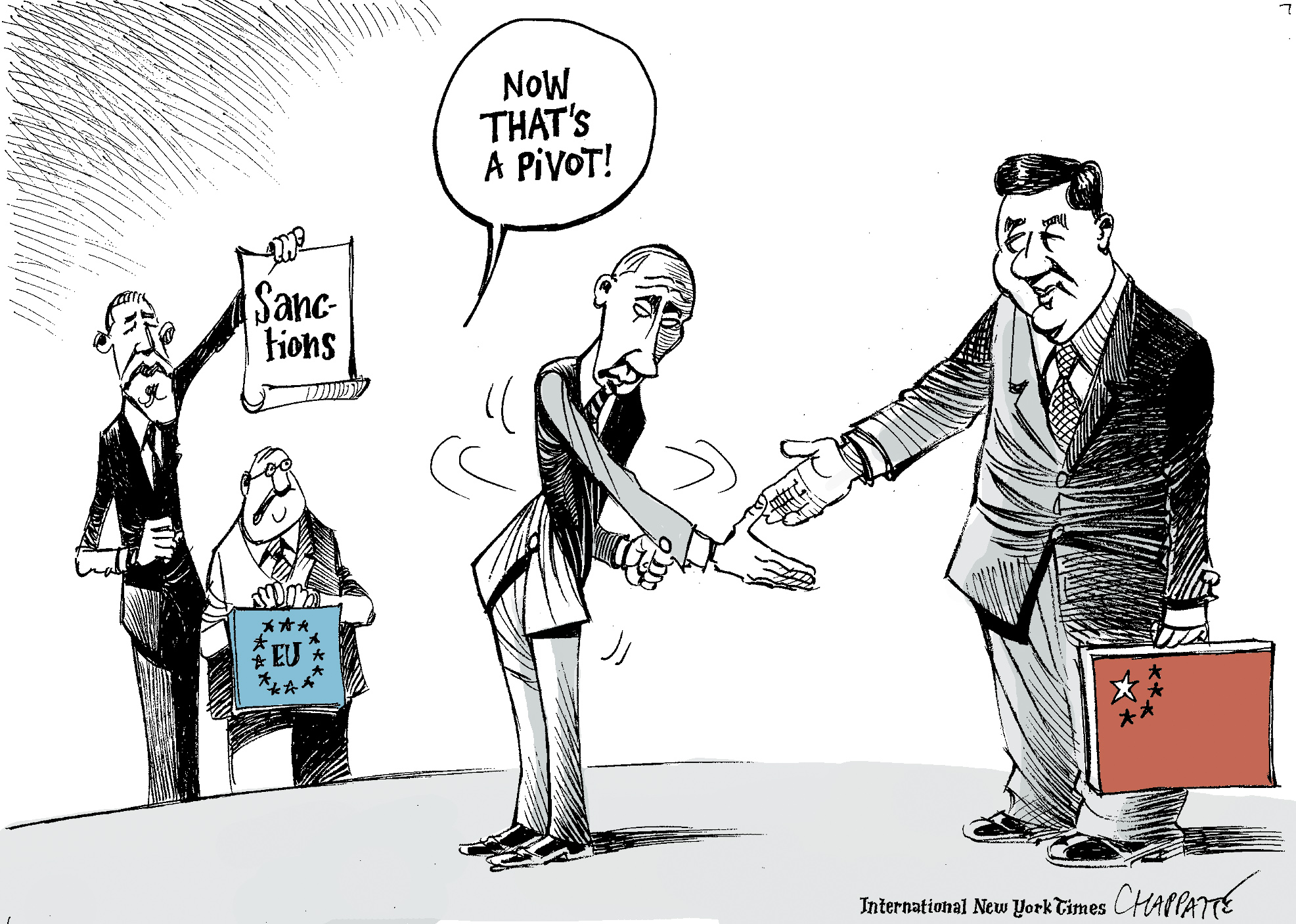 Putin Goes To China Globecartoon Political Cartoons Patrick Chappatte