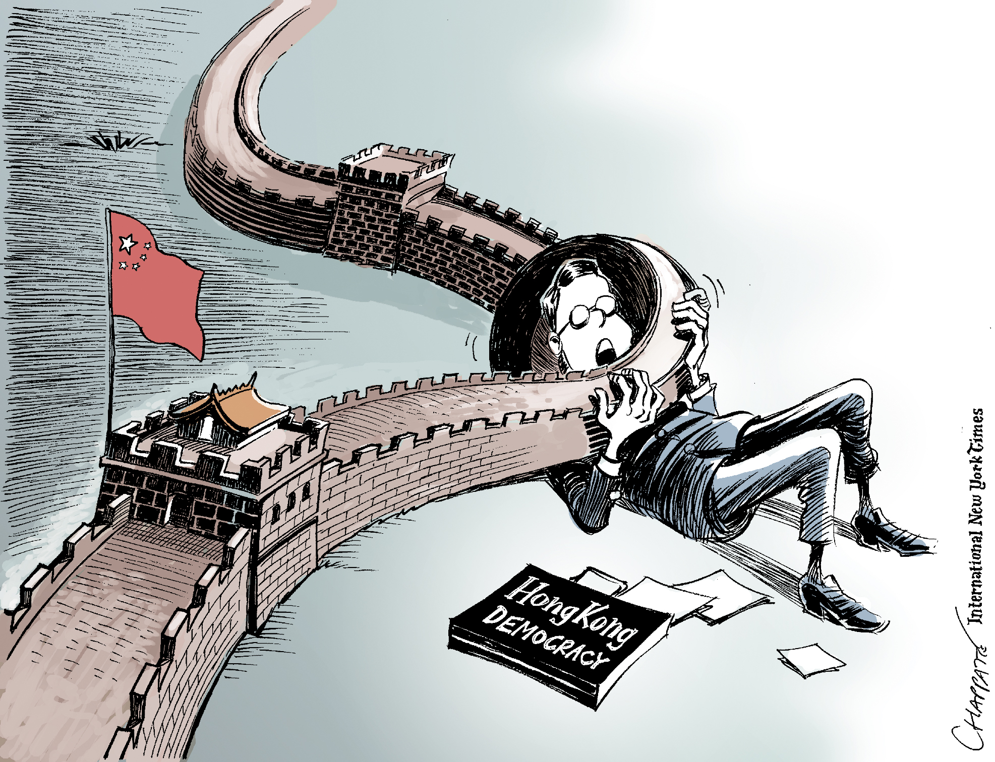 Democracy in Hong Kong | Globecartoon - Political Cartoons - Patrick ...