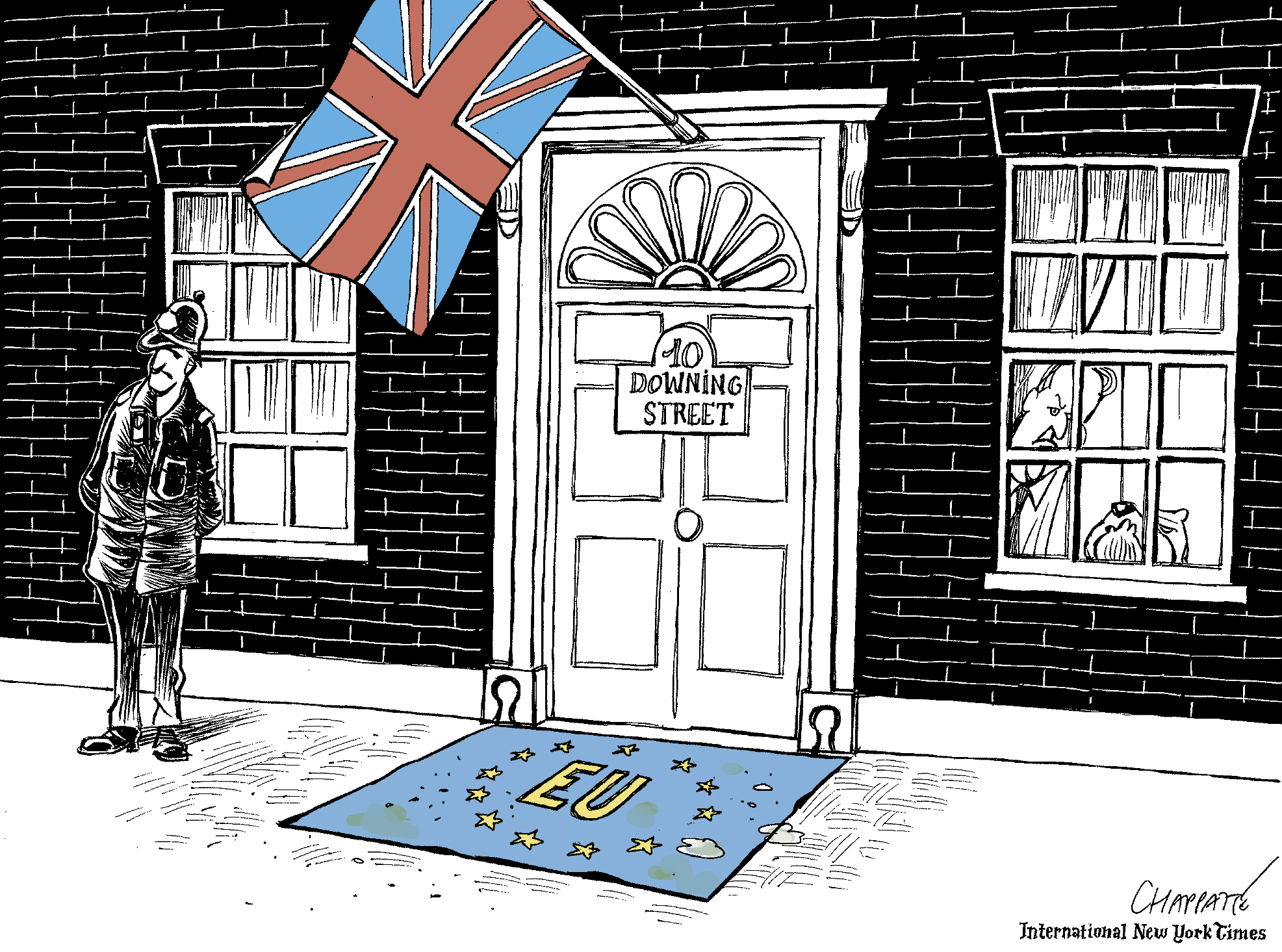 David Cameron and Europe | Globecartoon - Political Cartoons - Patrick ...