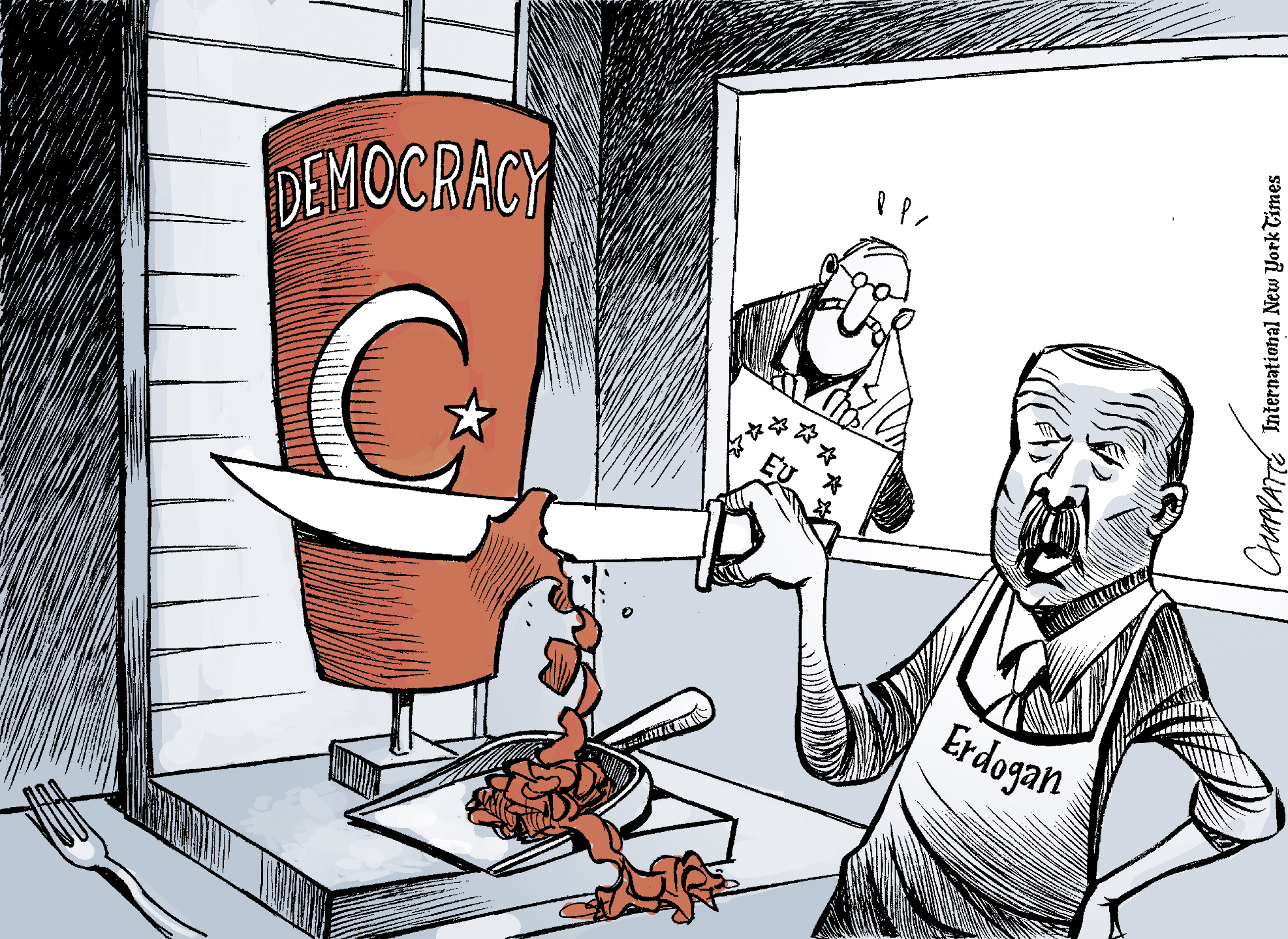 Totalitarian Dictatorship Political Cartoon