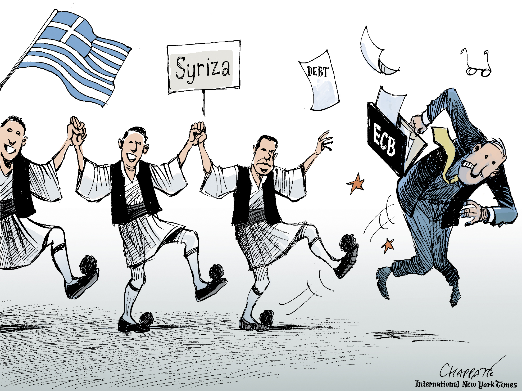 Greeks say no to austerity | Globecartoon - Political Cartoons ...