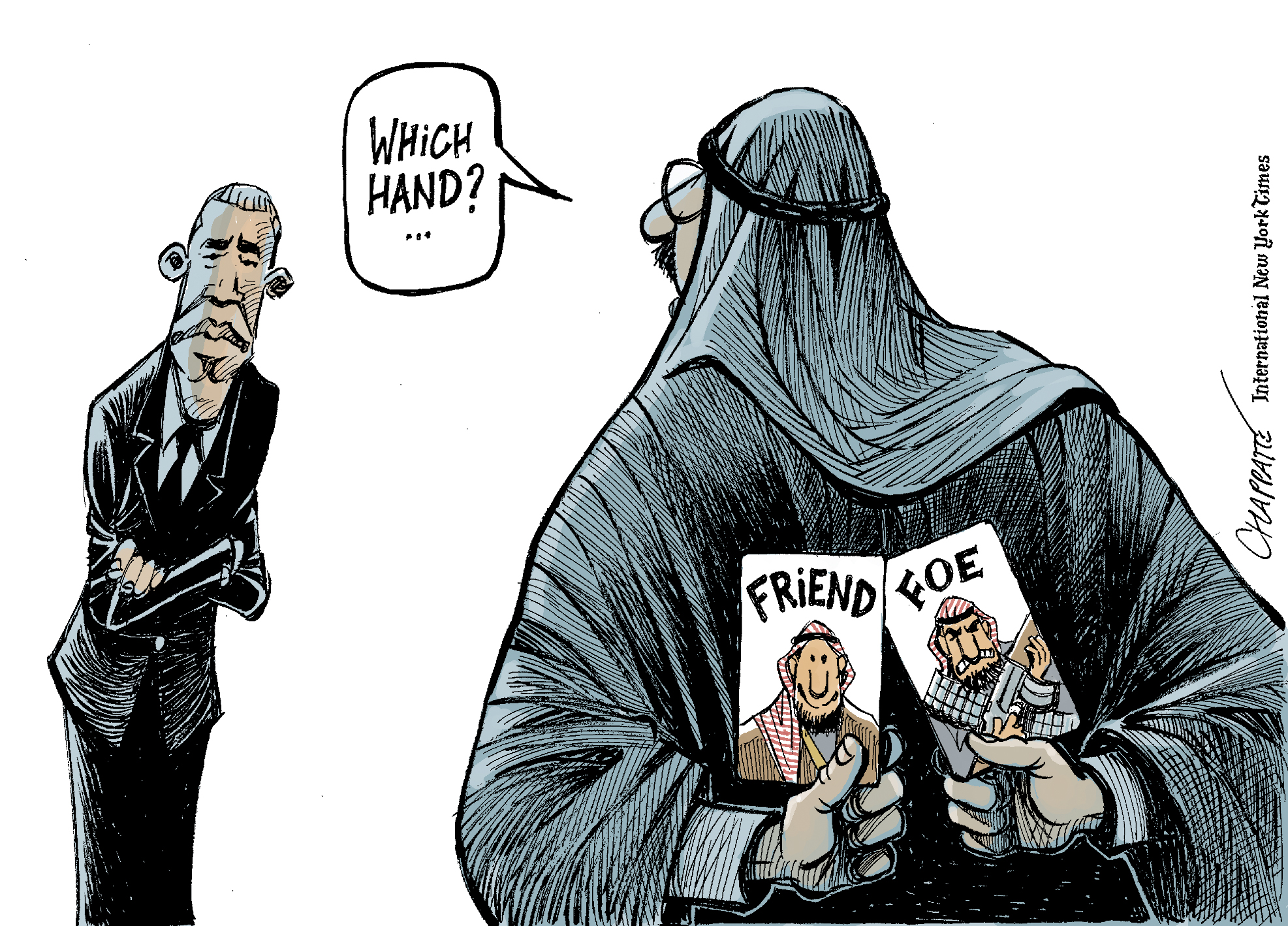 The Saudi Game | Globecartoon - Political Cartoons - Patrick Chappatte