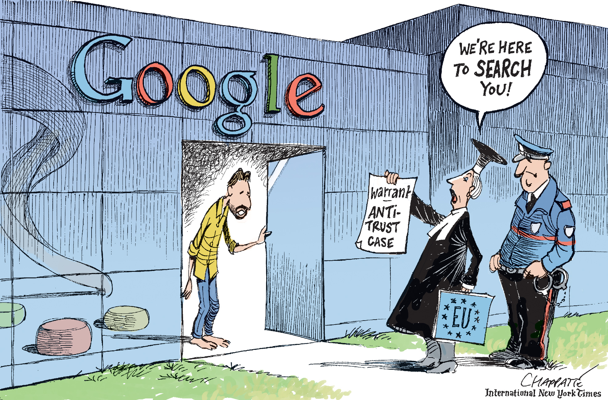 European Union vs Google | Globecartoon - Political Cartoons - Patrick ...