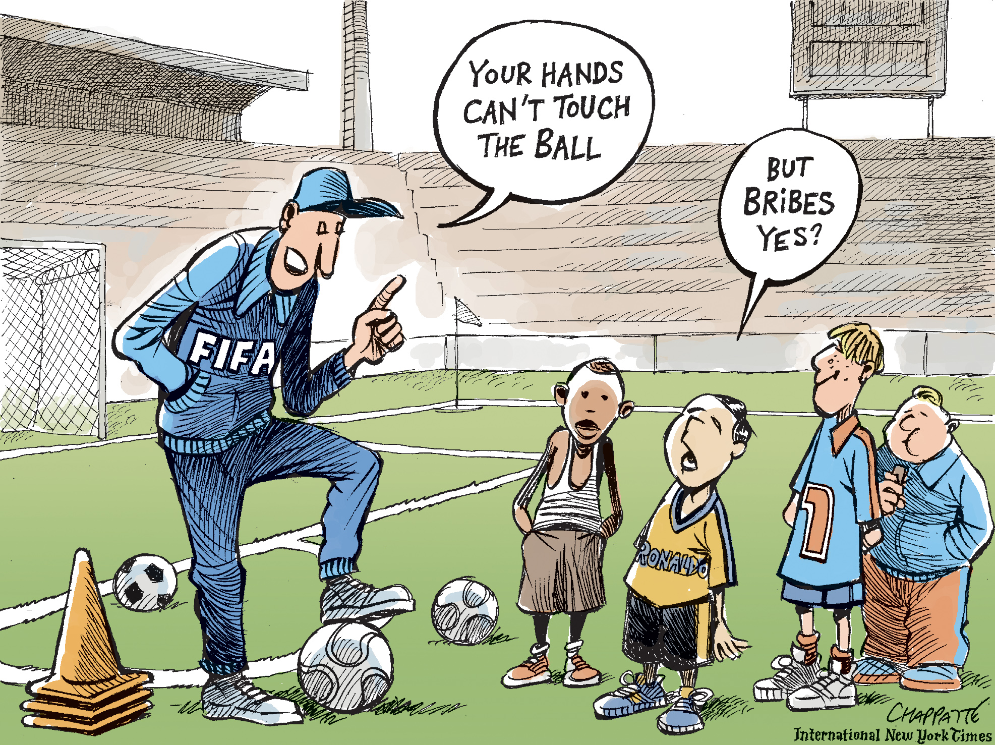 FIFA after Blatter | Globecartoon - Political Cartoons - Patrick Chappatte