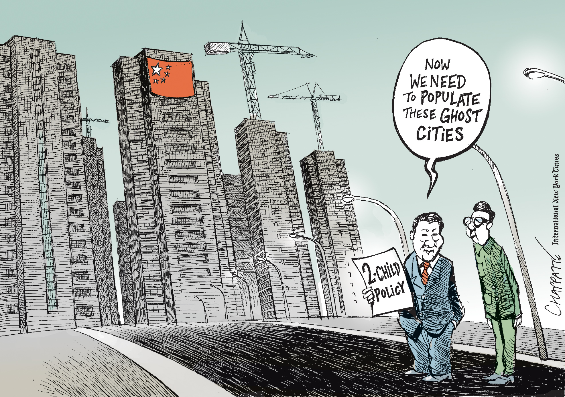 China ends one-child policy | Globecartoon - Political Cartoons ...