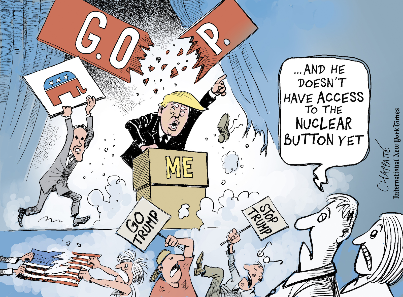 Self-destruction of the Republican party | Globecartoon - Political ...