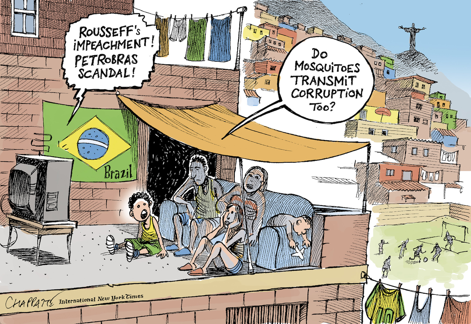 Scandals in Brazil | Globecartoon - Political Cartoons - Patrick Chappatte