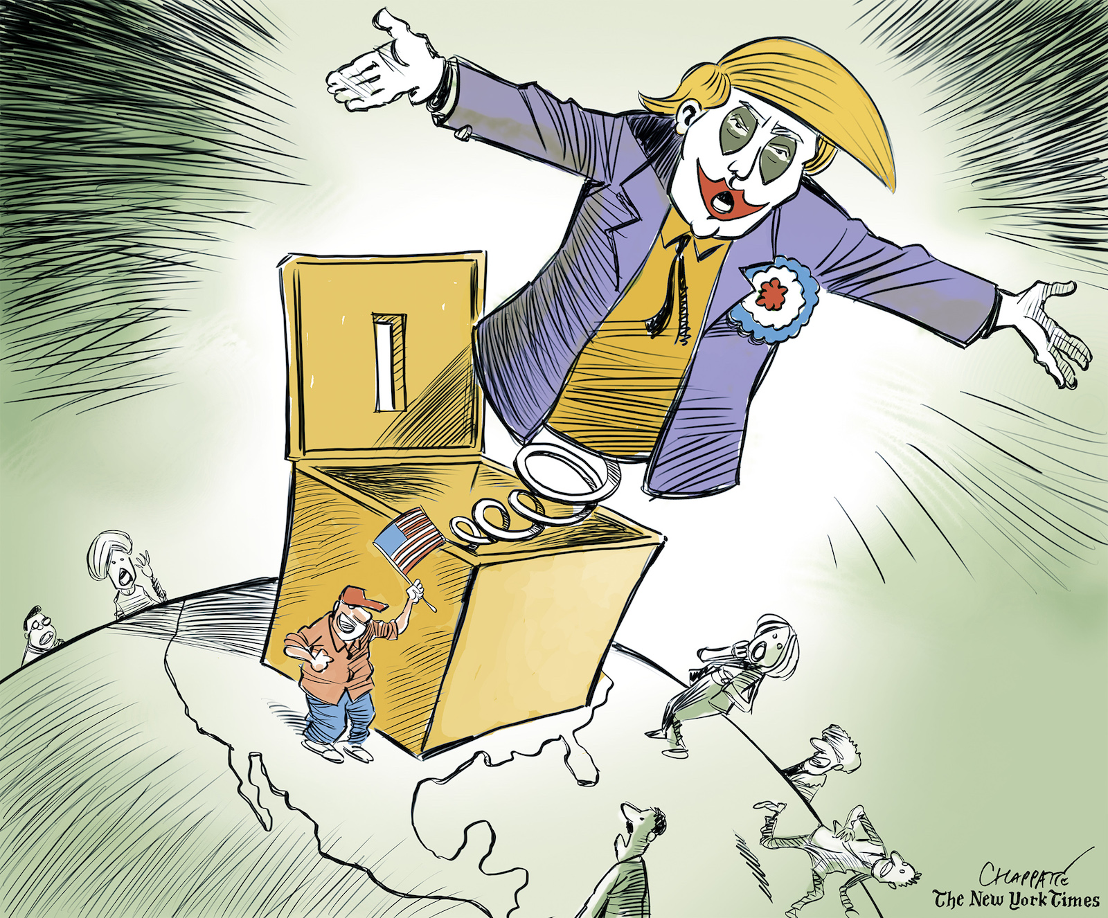The Trump surprise | Globecartoon - Political Cartoons - Patrick Chappatte