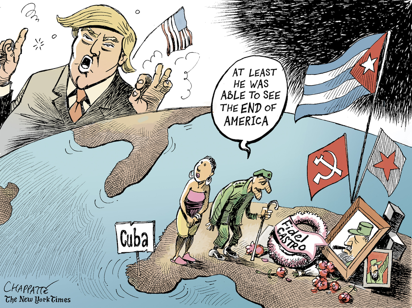 Fidel Castro is gone | Globecartoon - Political Cartoons - Patrick ...
