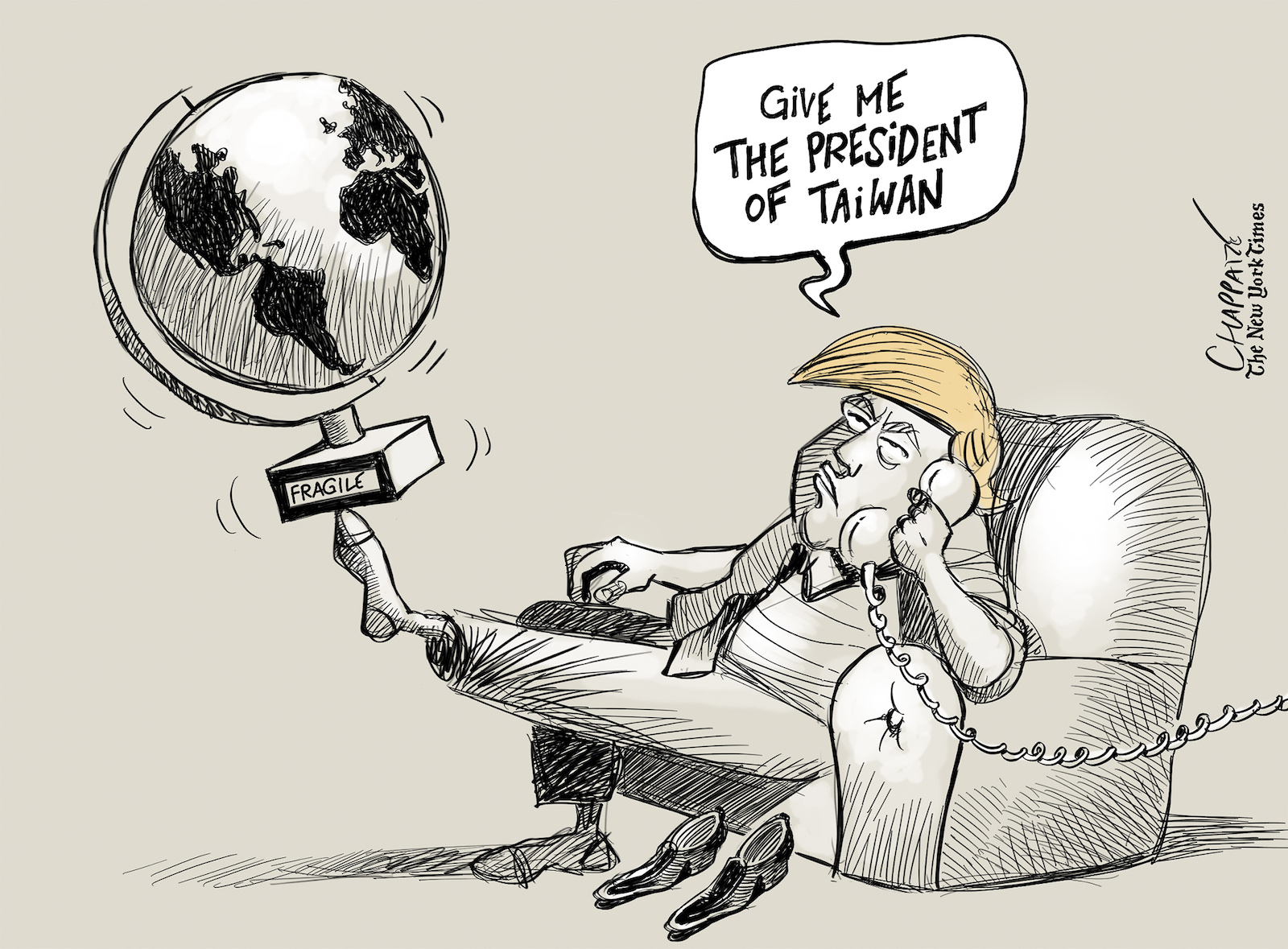 Donald Trump's phone calls | Globecartoon - Political Cartoons ...