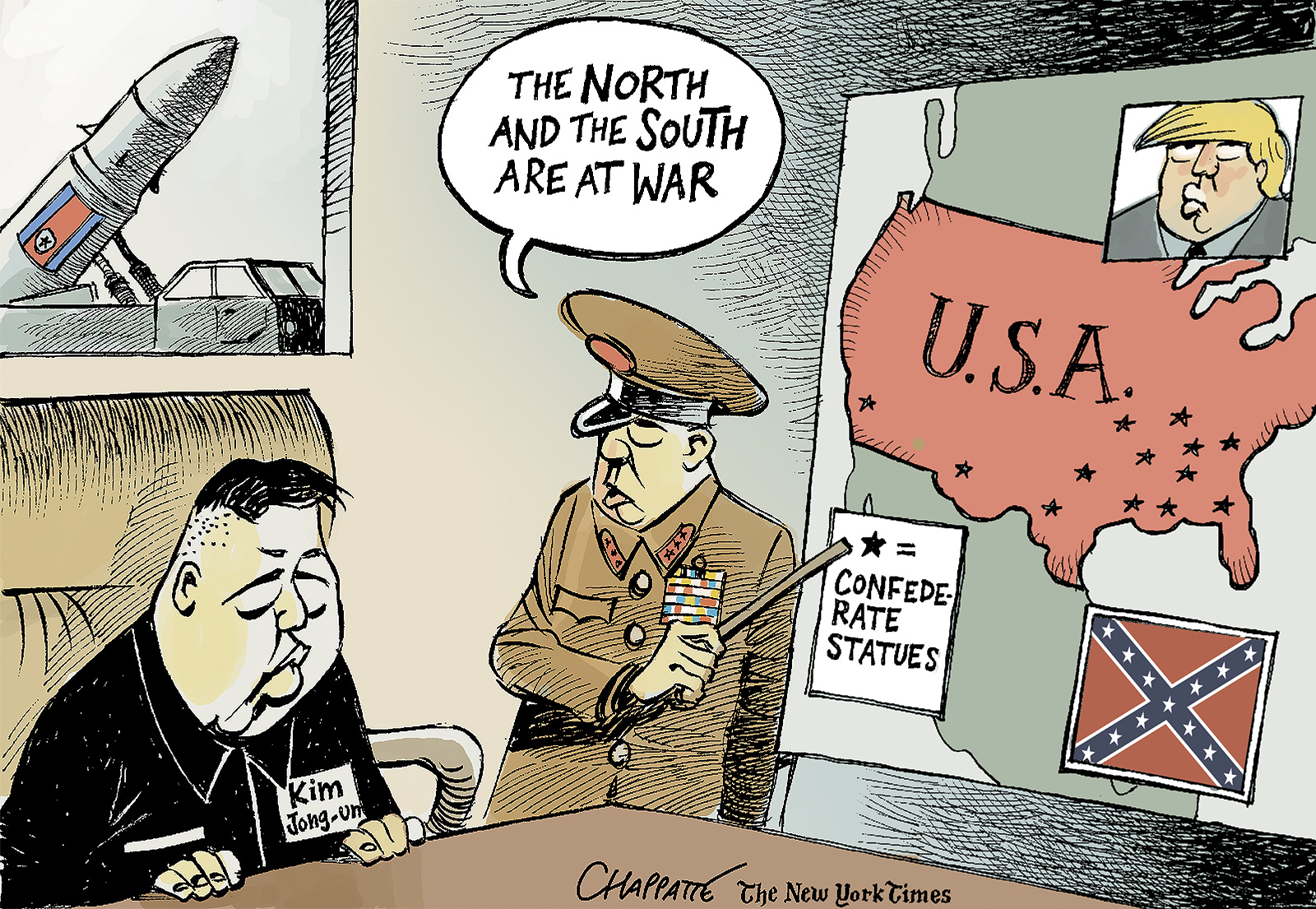 Fire and fury in the U.S. | Globecartoon - Political Cartoons - Patrick ...