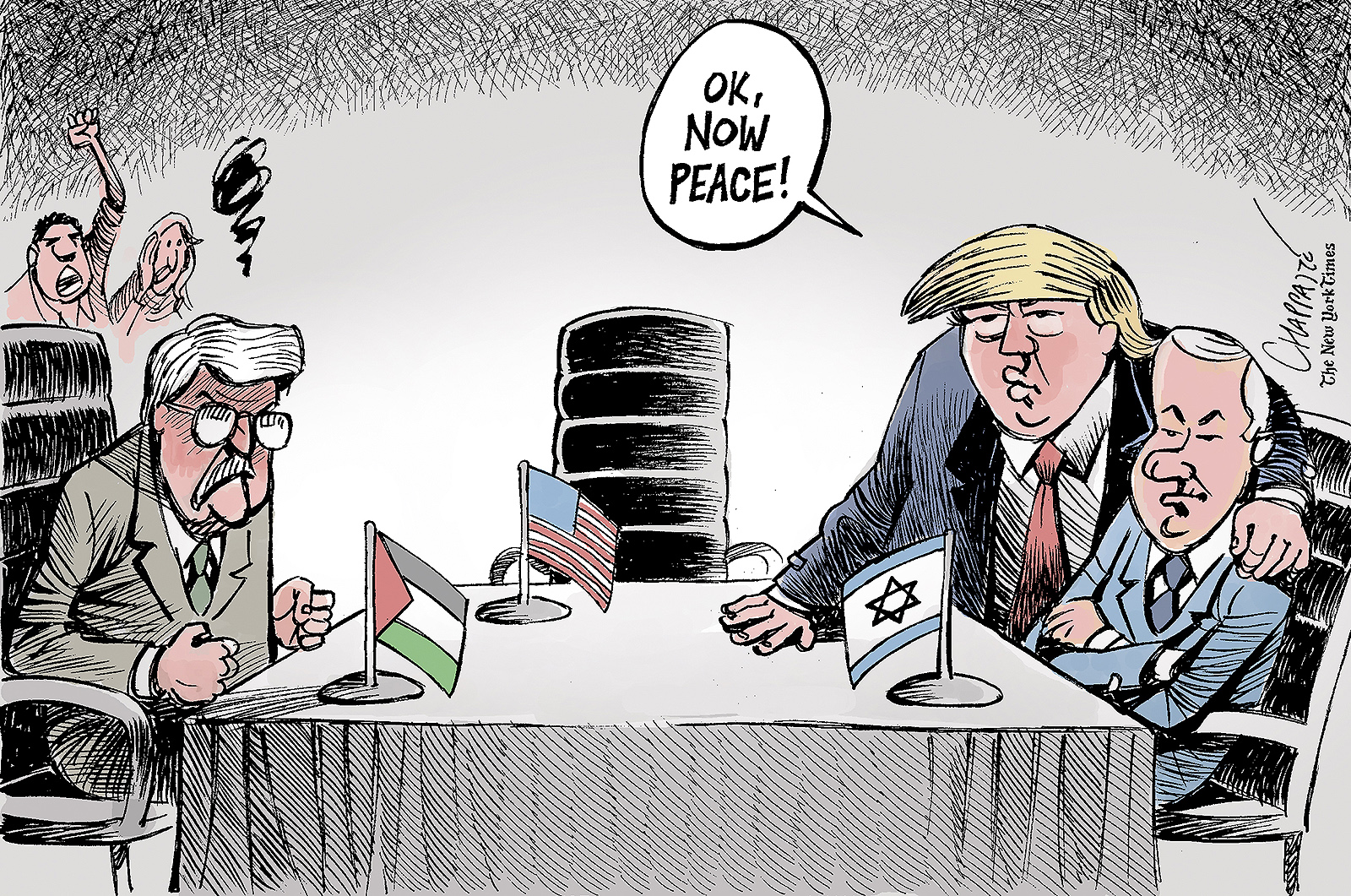 Trump moves embassy to Jerusalem | Globecartoon - Political Cartoons ...