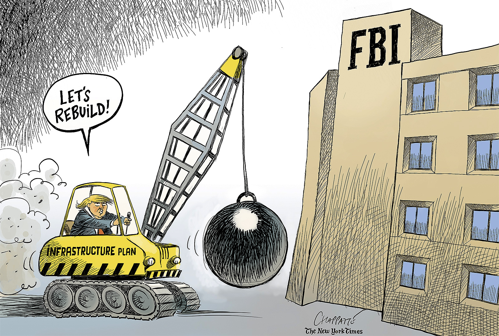 Demolition Donald | Globecartoon - Political Cartoons - Patrick Chappatte