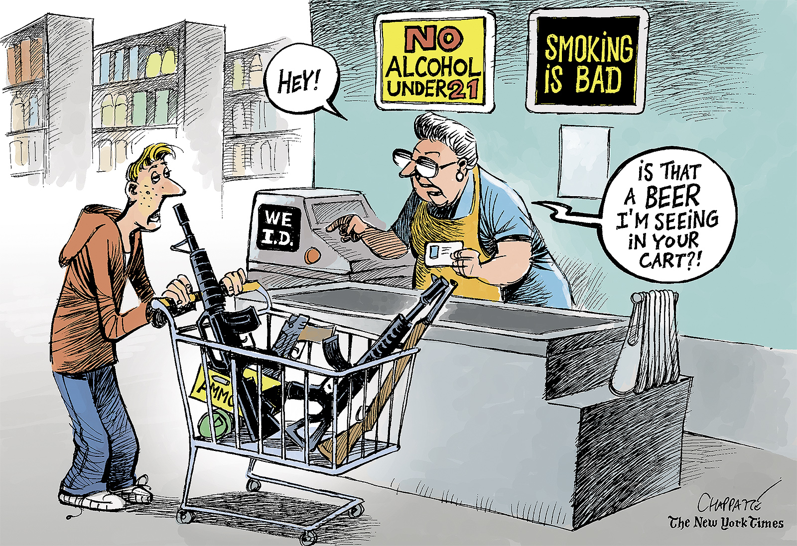 Sales of assault weapons | Globecartoon - Political Cartoons - Patrick ...