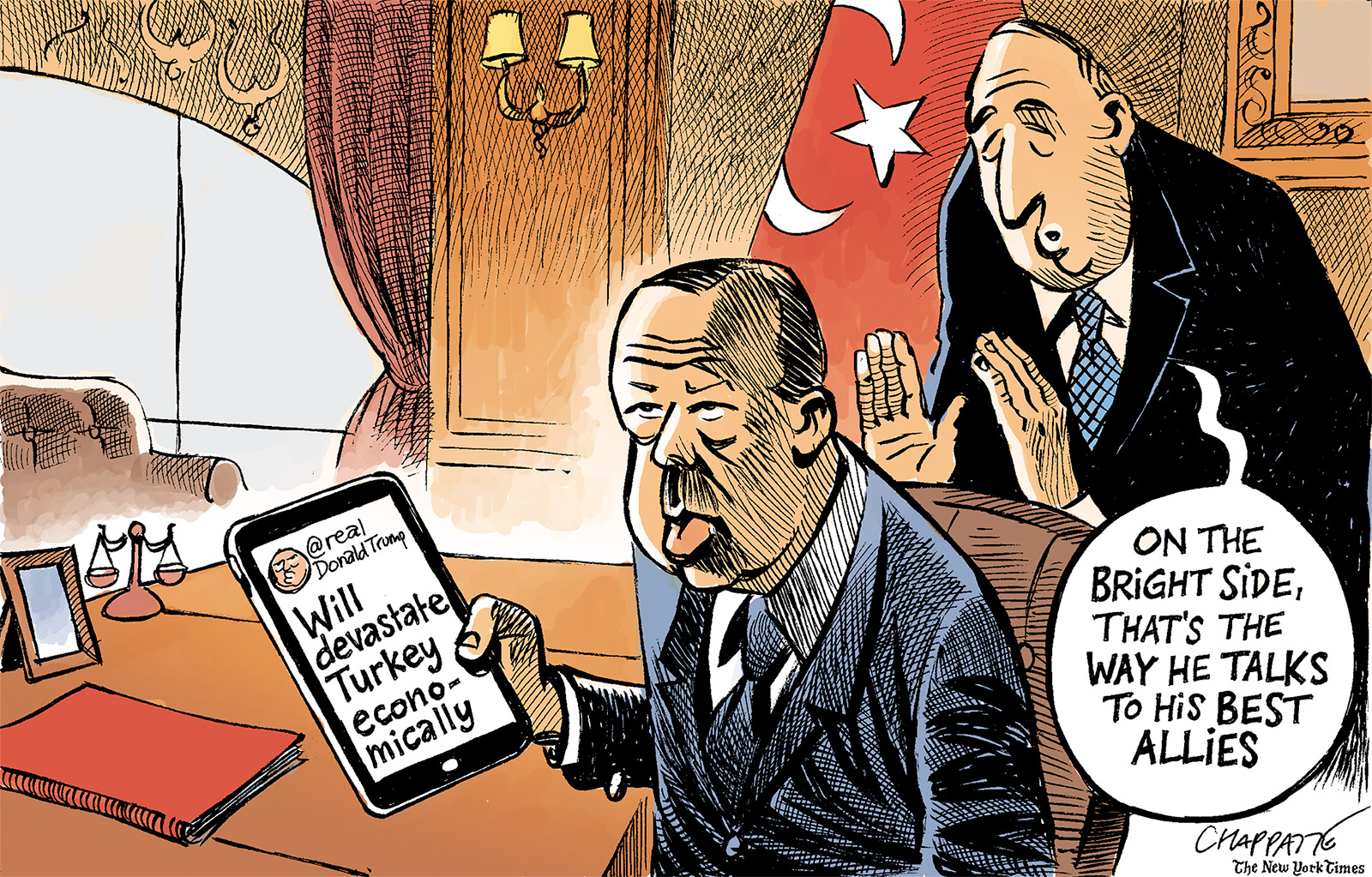 Trump threatens Turkey | Globecartoon - Political Cartoons - Patrick ...