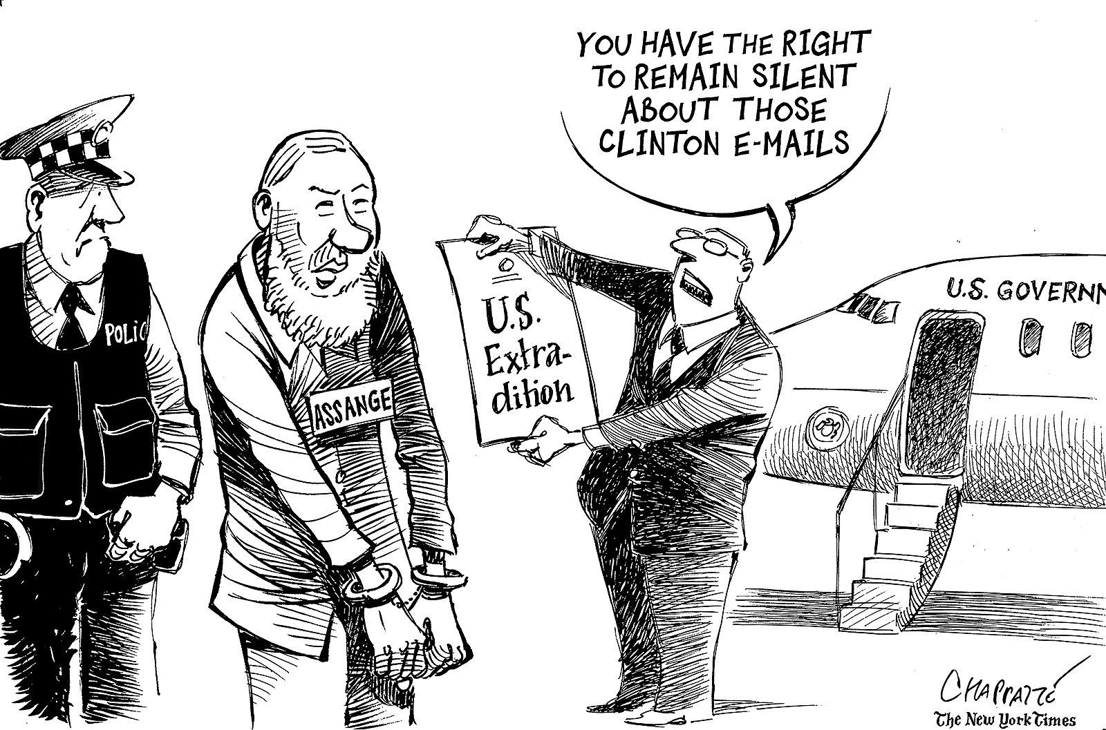 Assange faces U.S. extradition | Globecartoon - Political Cartoons ...