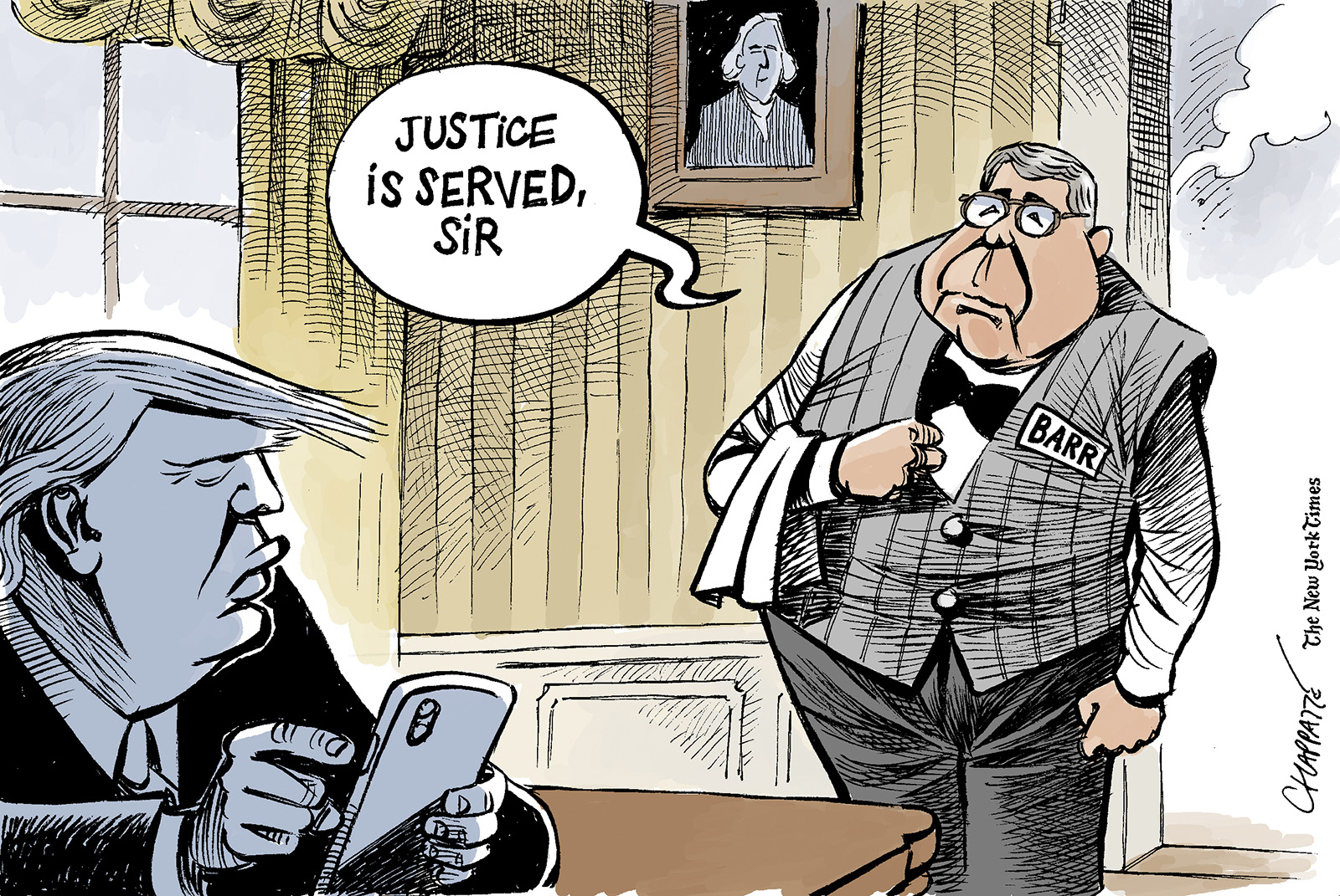 A dedicated attorney general | Globecartoon - Political Cartoons ...