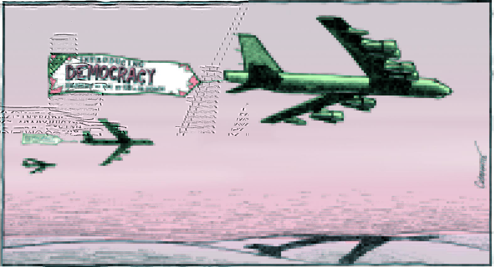 Iraq, here comes war | Globecartoon - Political Cartoons - Patrick ...