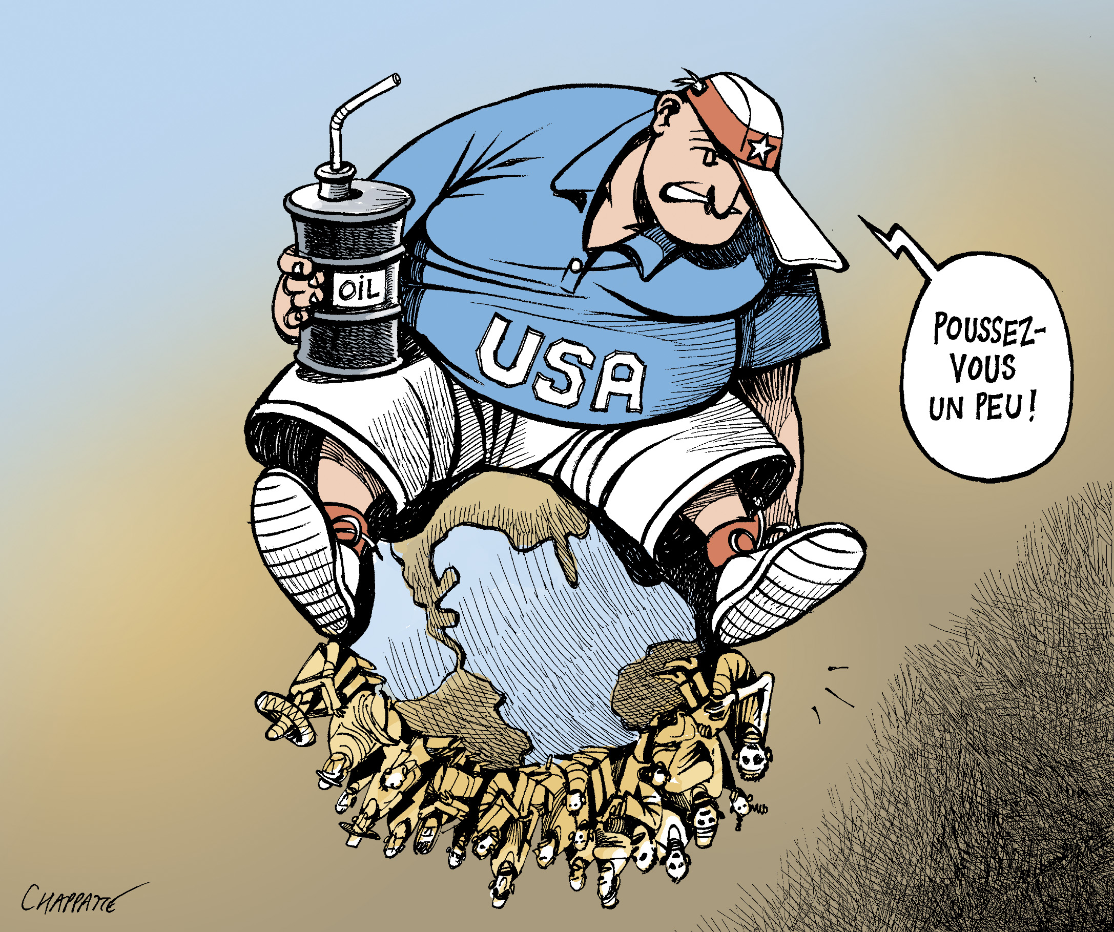 300 millions d'Américains | Globecartoon - Political Cartoons - Patrick ...