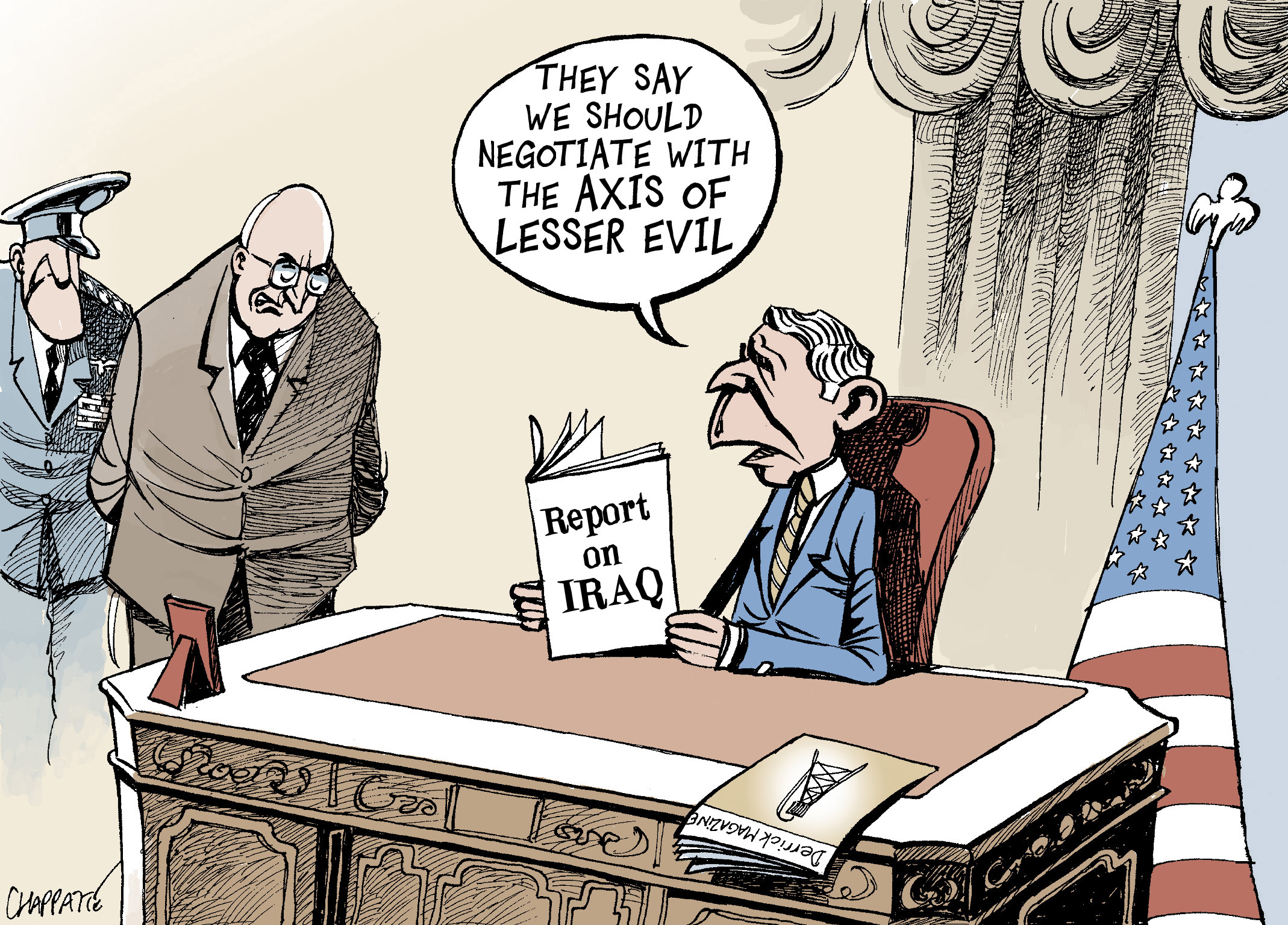 Report on Iraq | Globecartoon - Political Cartoons - Patrick Chappatte