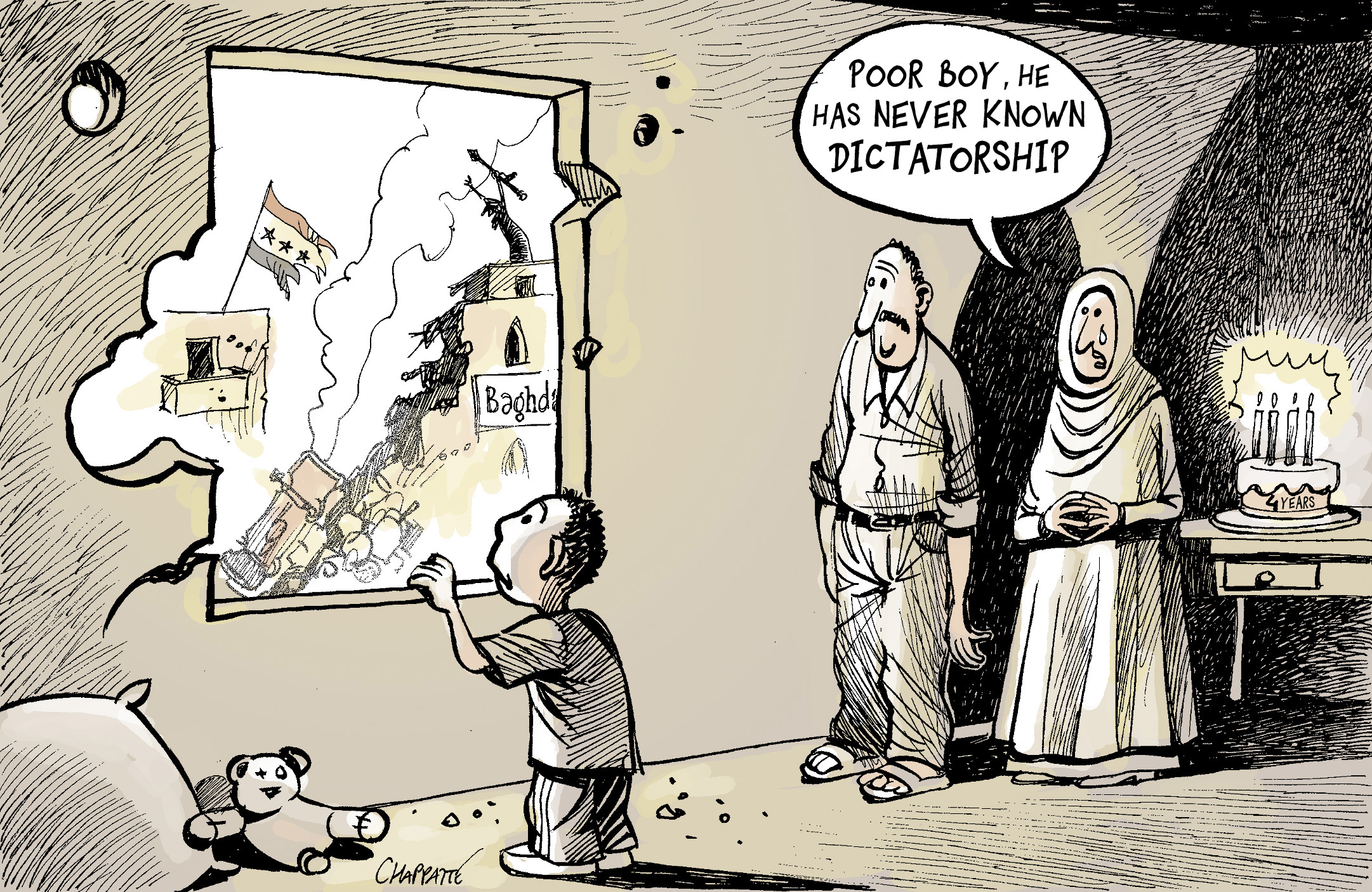 Iraq: 4th War Anniversary | Globecartoon - Political Cartoons - Patrick ...