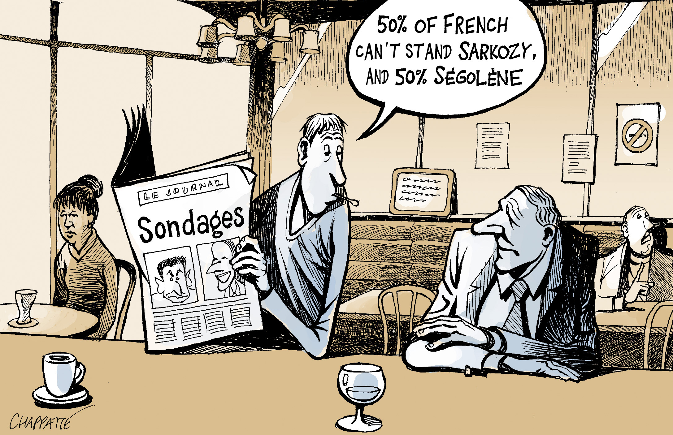 French Dilemma | Globecartoon - Political Cartoons - Patrick Chappatte