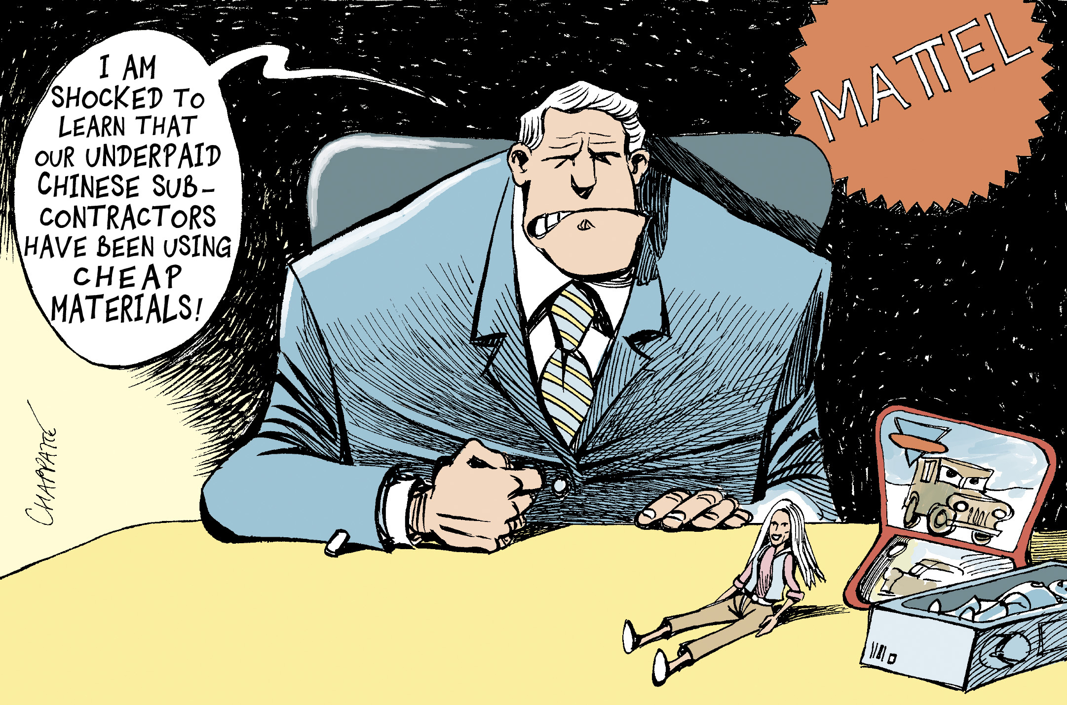 Recall of "Made in China" toys | Globecartoon - Political Cartoons ...