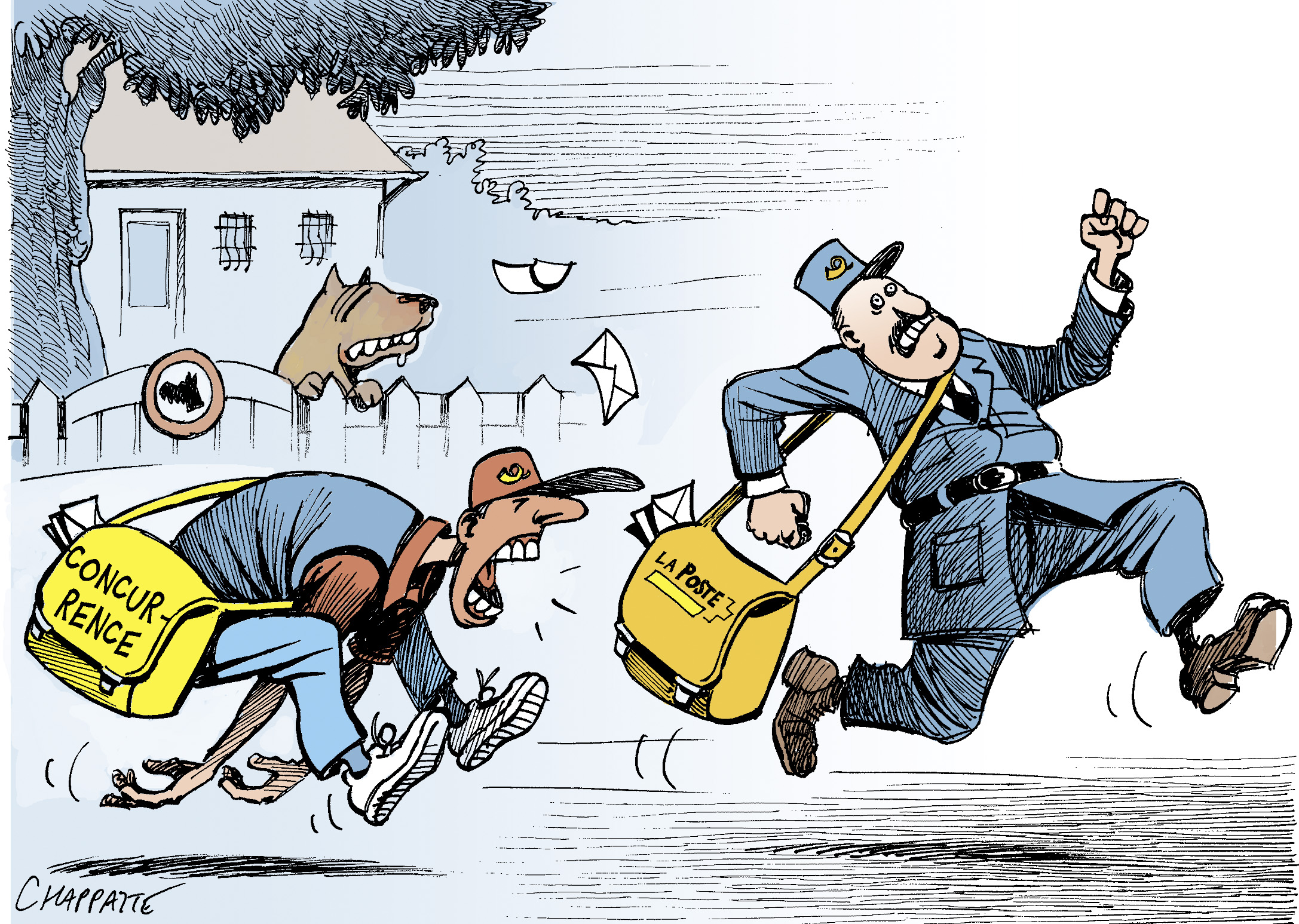 Libéralisation du marché postal | Globecartoon - Political Cartoons ...