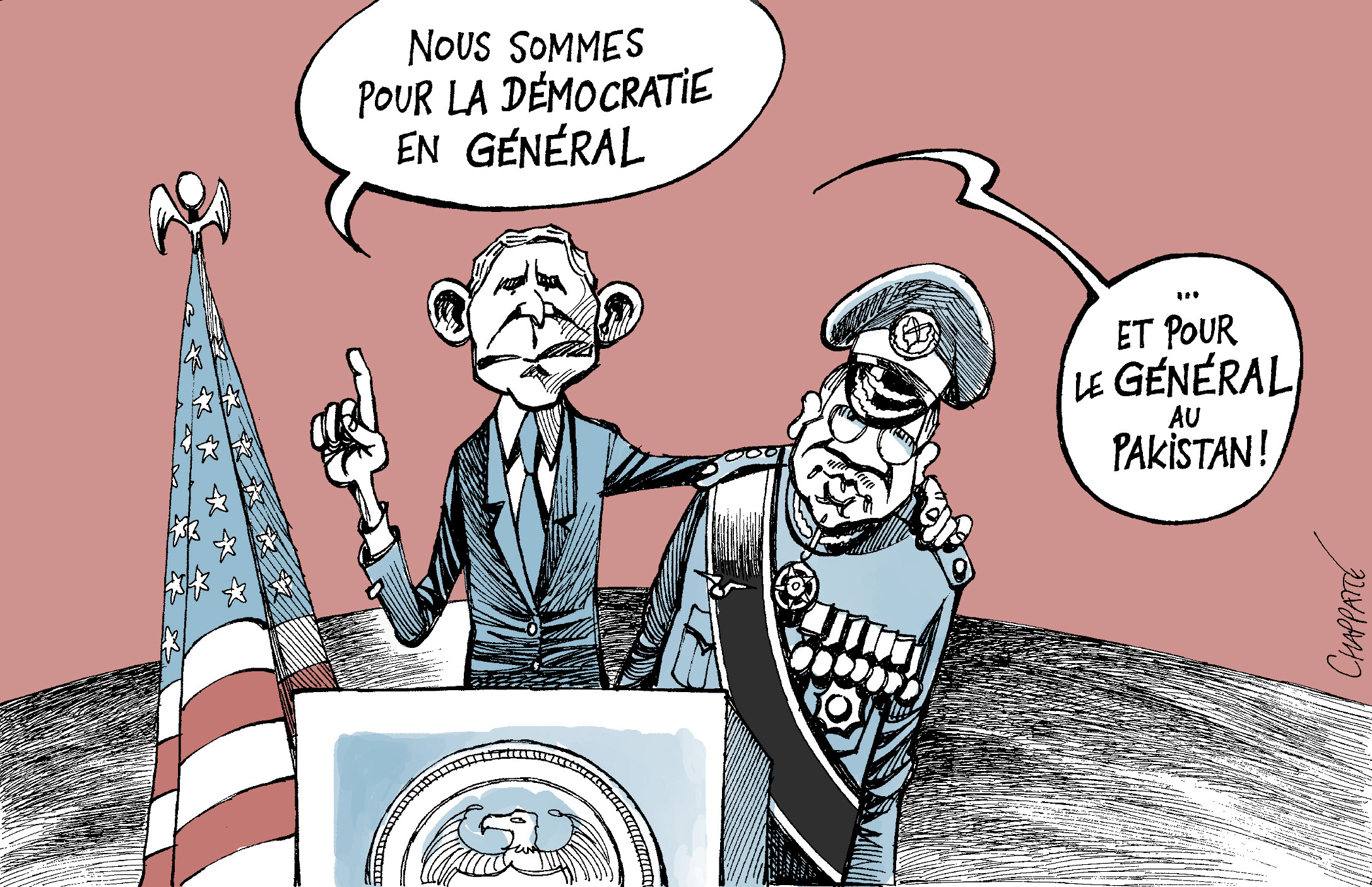 Musharraf l'indispensable | Globecartoon - Political Cartoons - Patrick ...