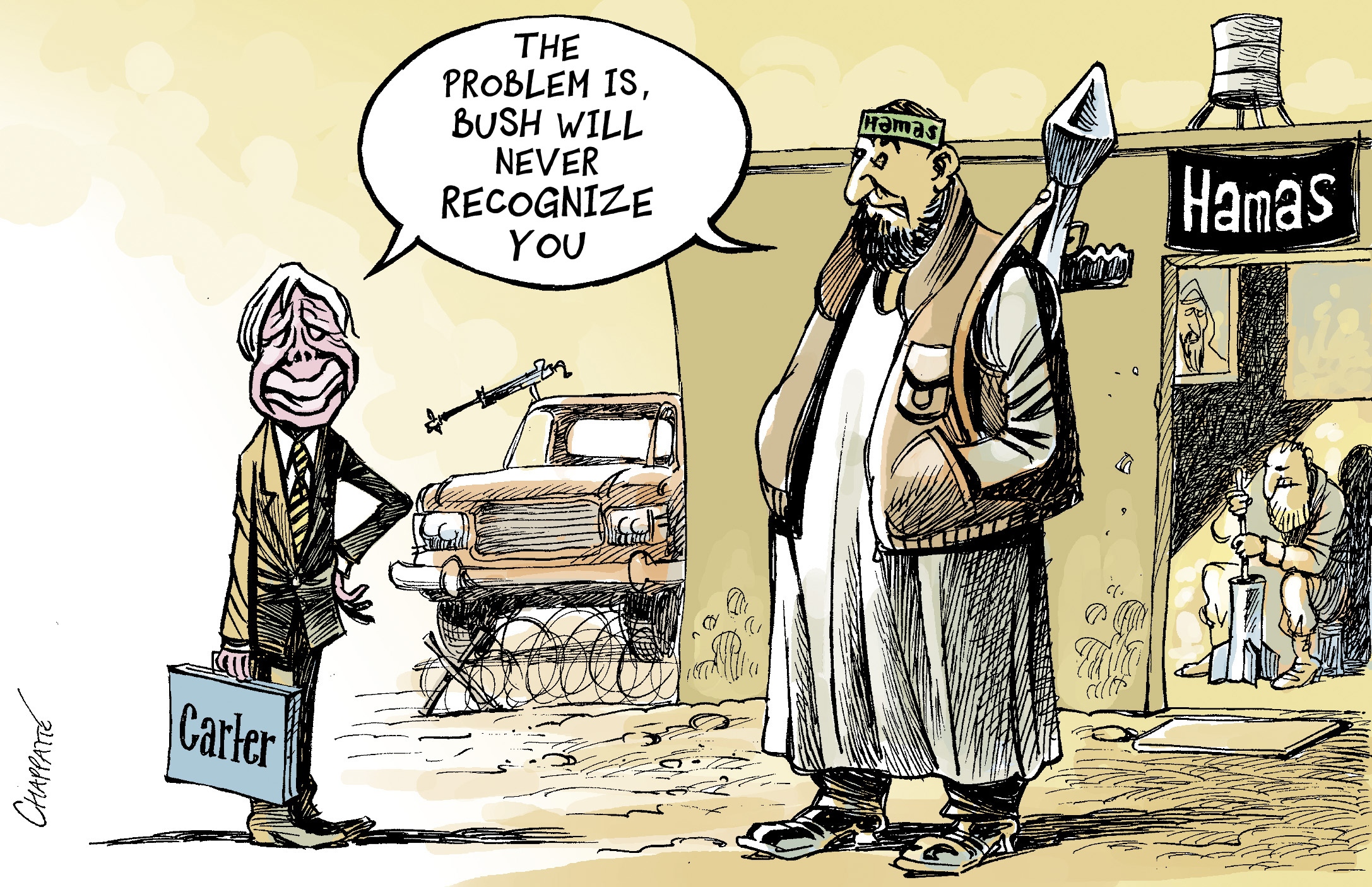 Carter Peace Efforts | Globecartoon - Political Cartoons - Patrick ...