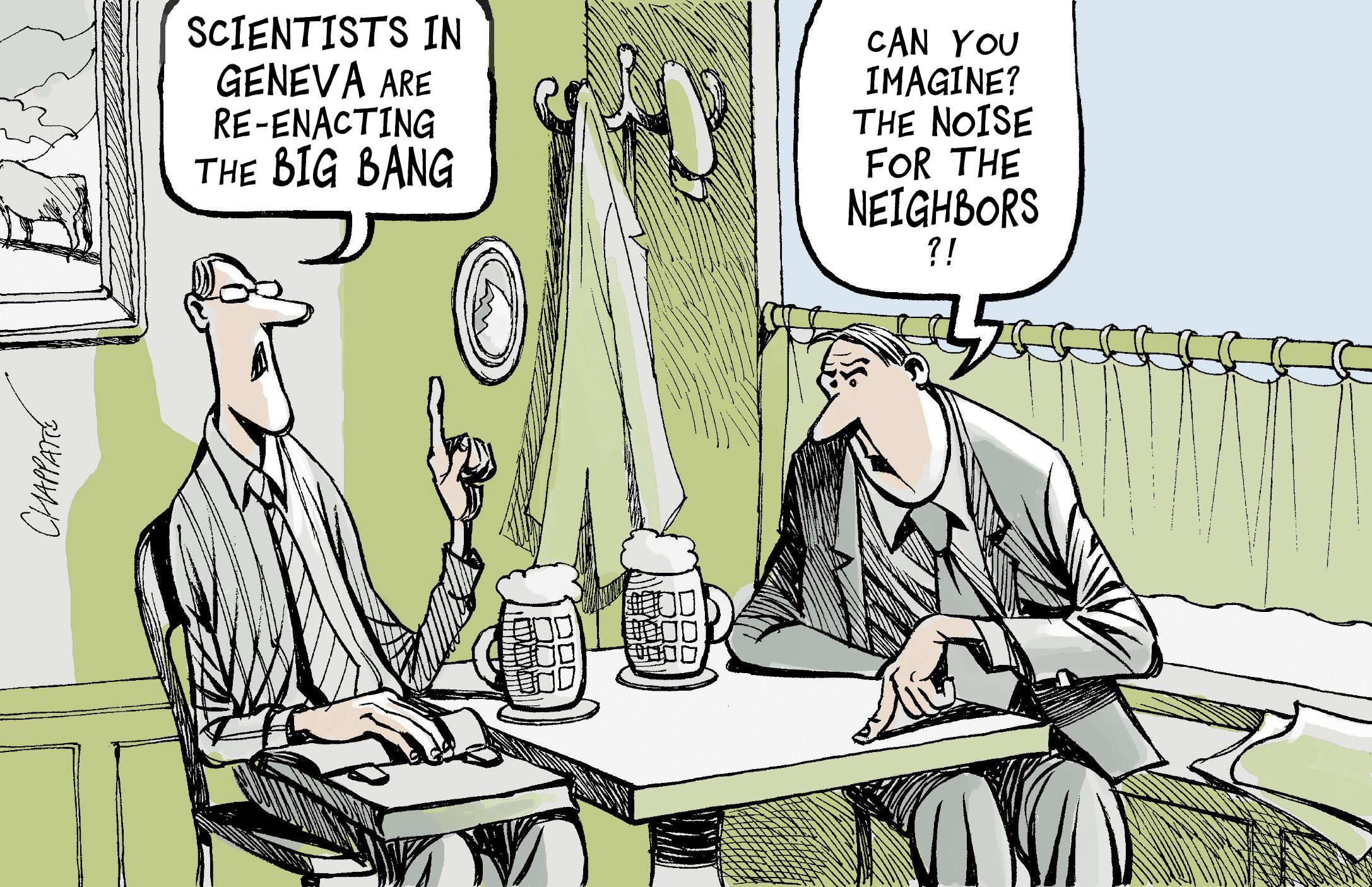 CERN Launches Particle Collider | Globecartoon - Political Cartoons ...