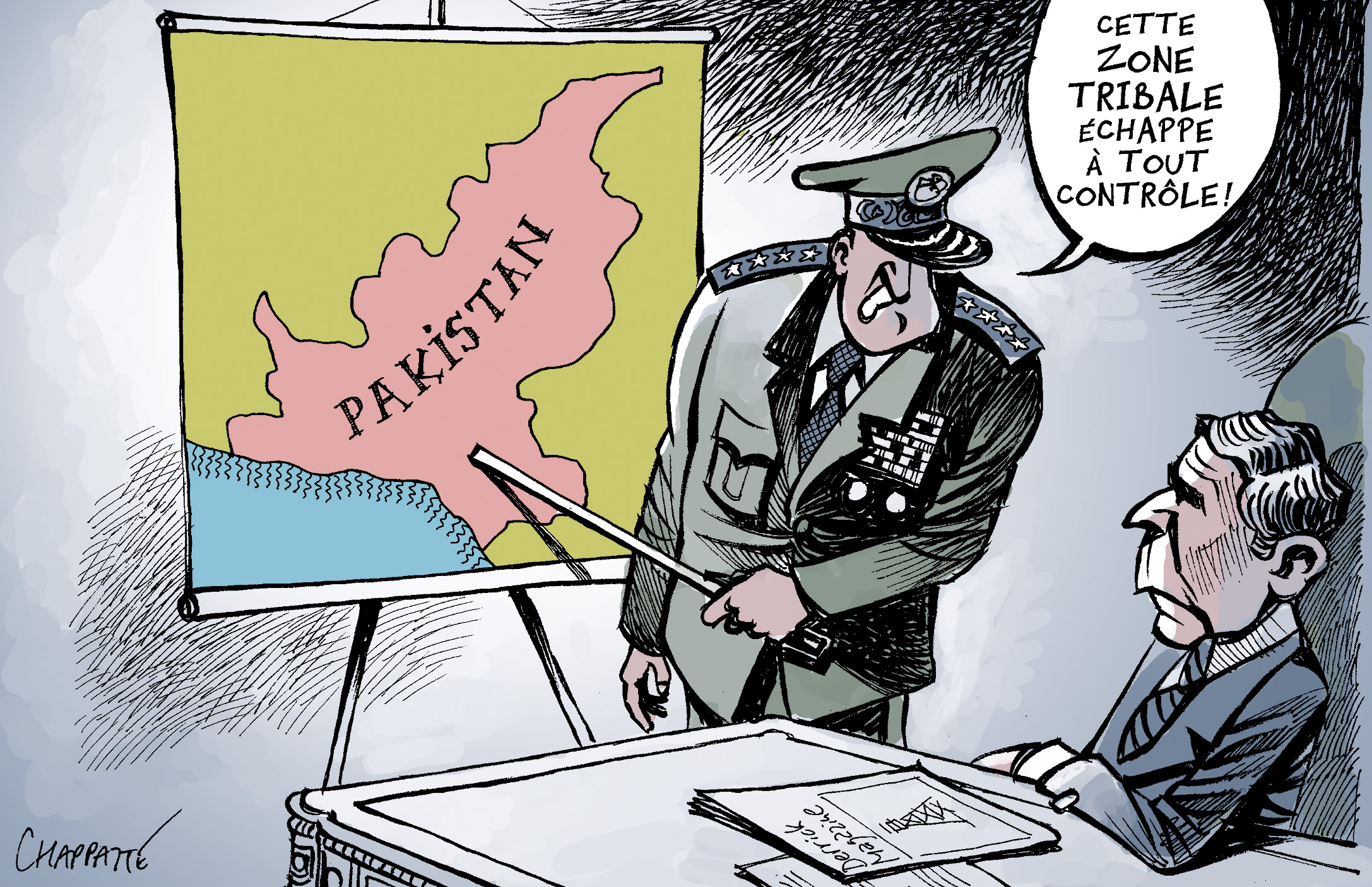 Dangereux Pakistan | Globecartoon - Political Cartoons - Patrick Chappatte