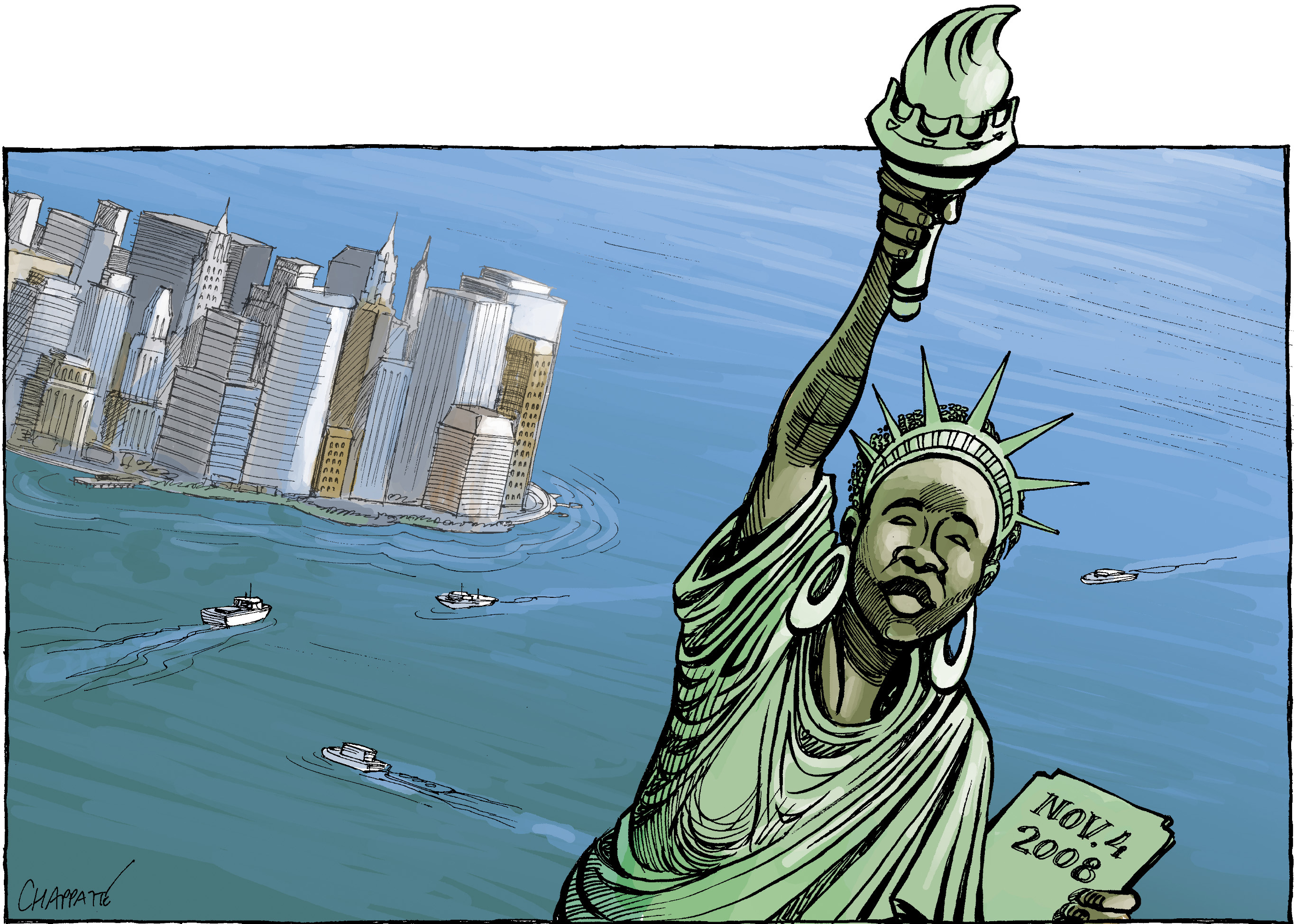 Another America | Globecartoon - Political Cartoons - Patrick Chappatte