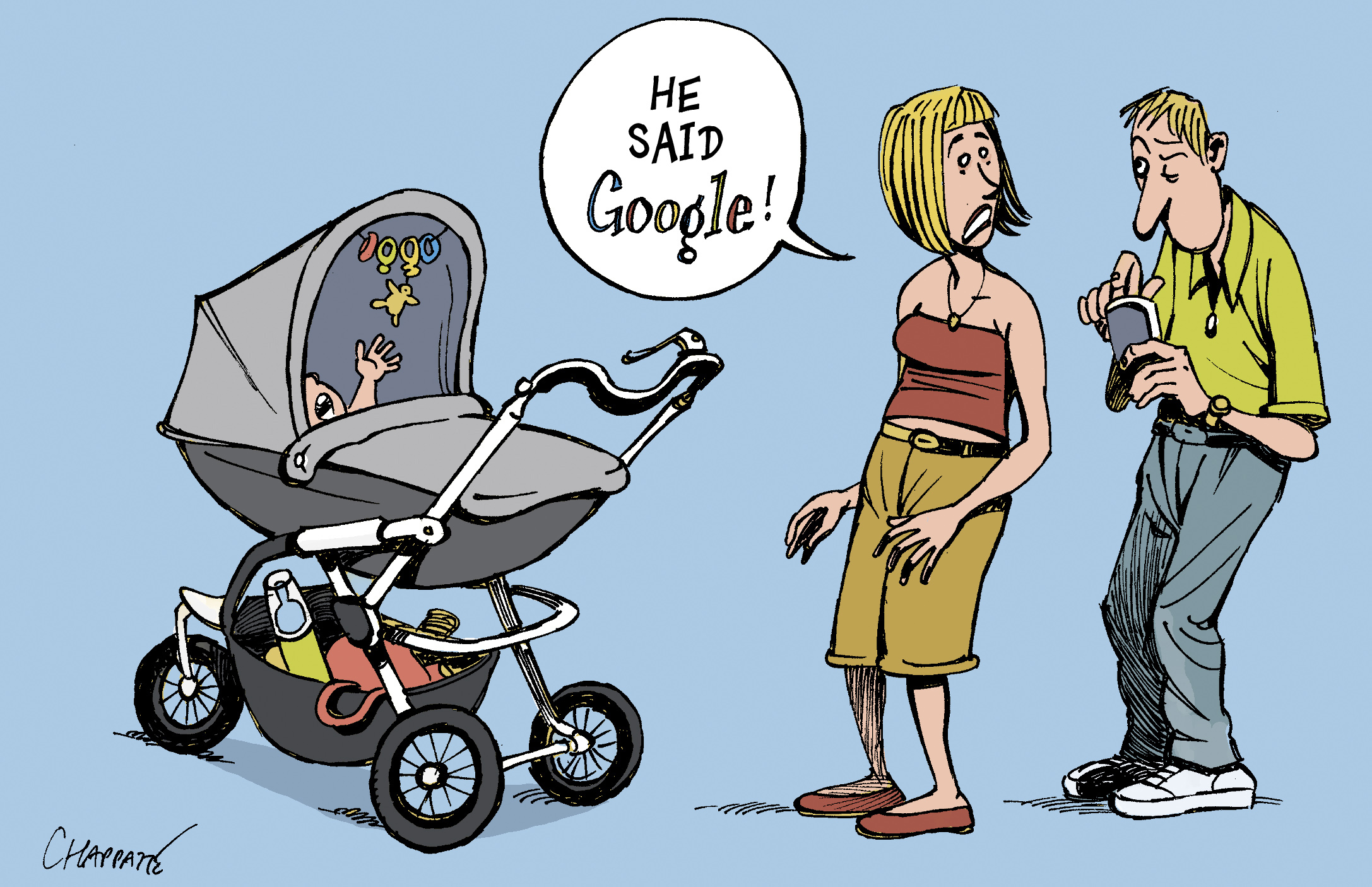 Google Generation | Globecartoon - Political Cartoons - Patrick Chappatte