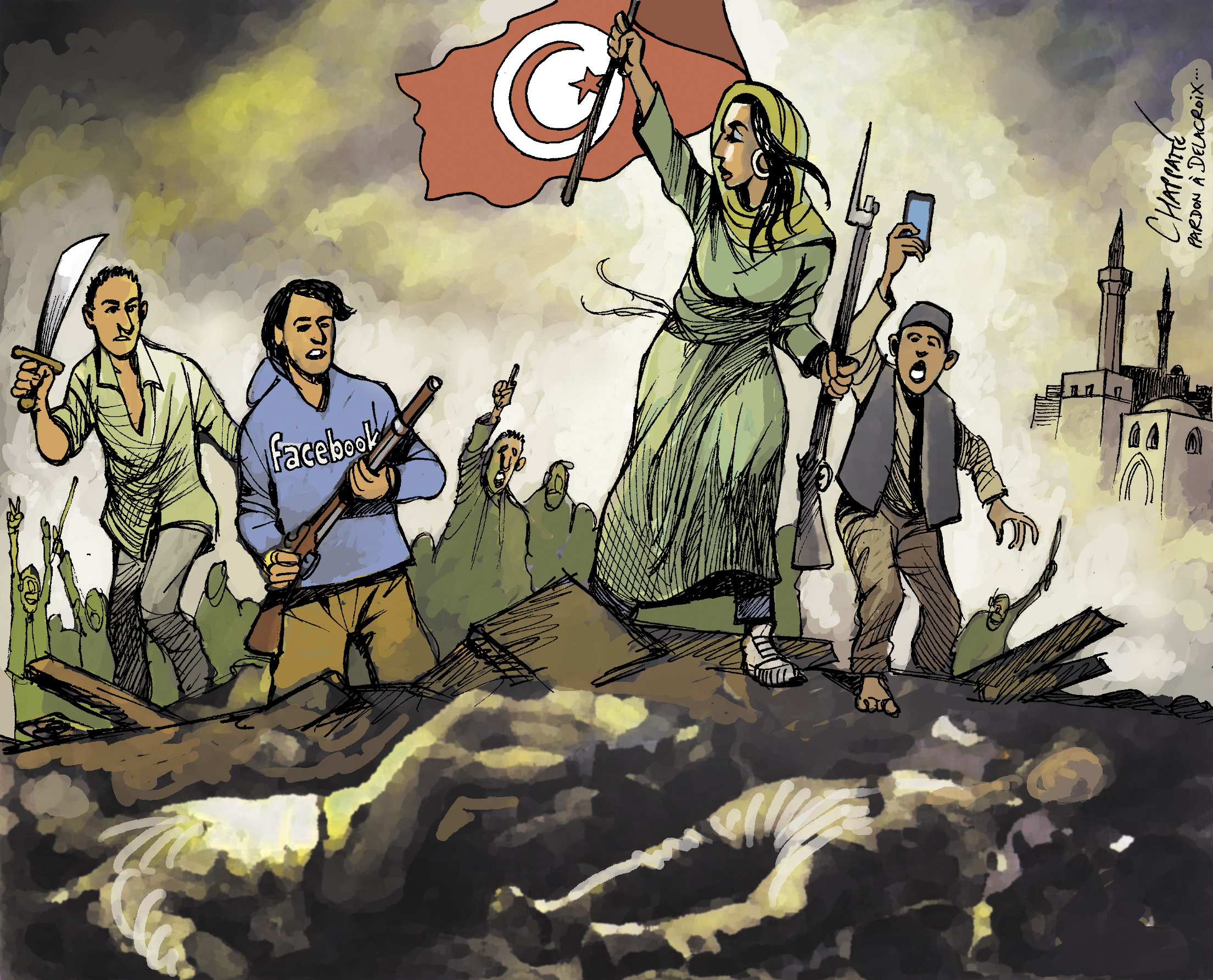 The New Arab World | Globecartoon - Political Cartoons - Patrick Chappatte