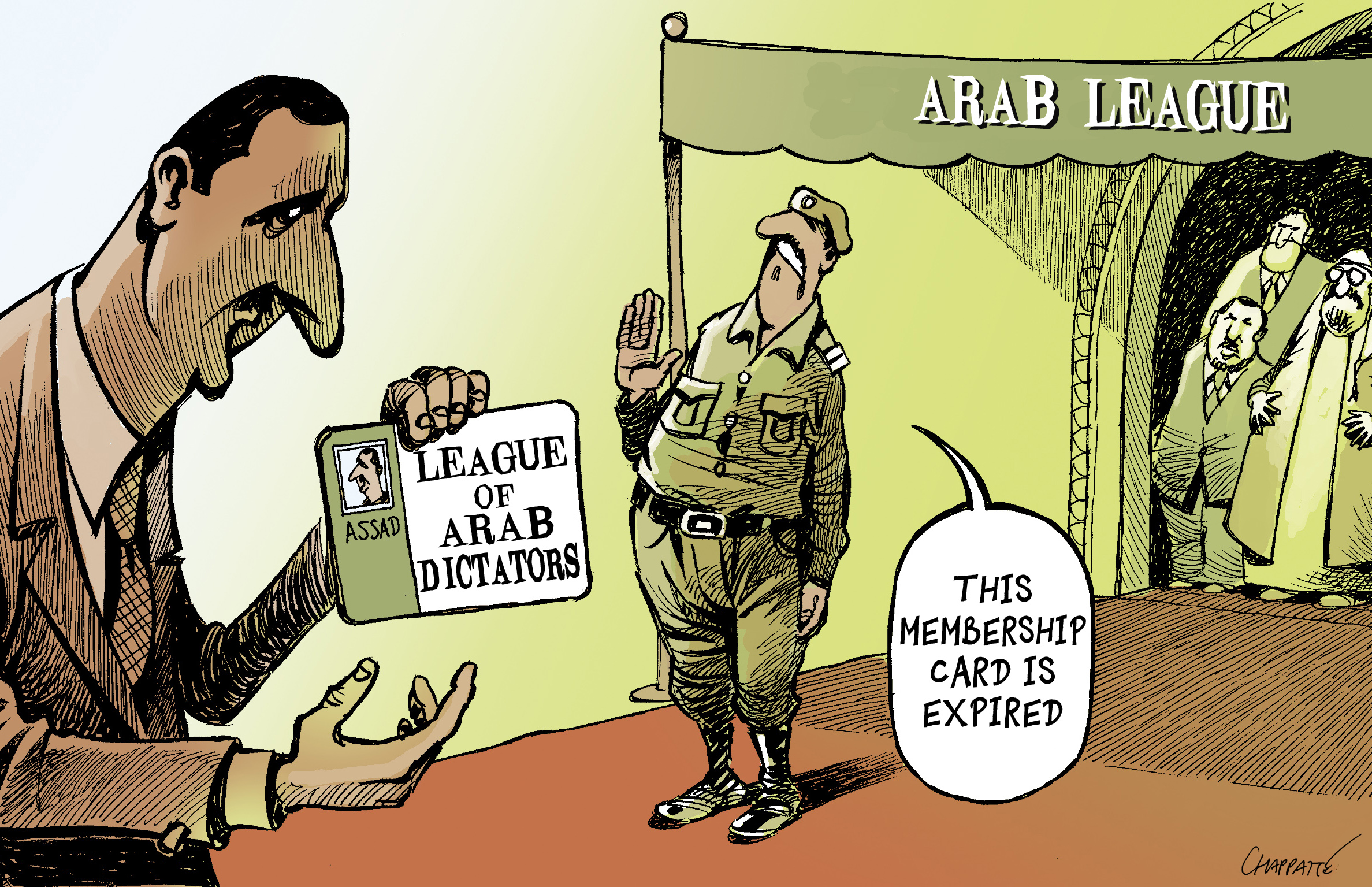 Syria Suspended by the Arab League | Globecartoon - Political Cartoons ...