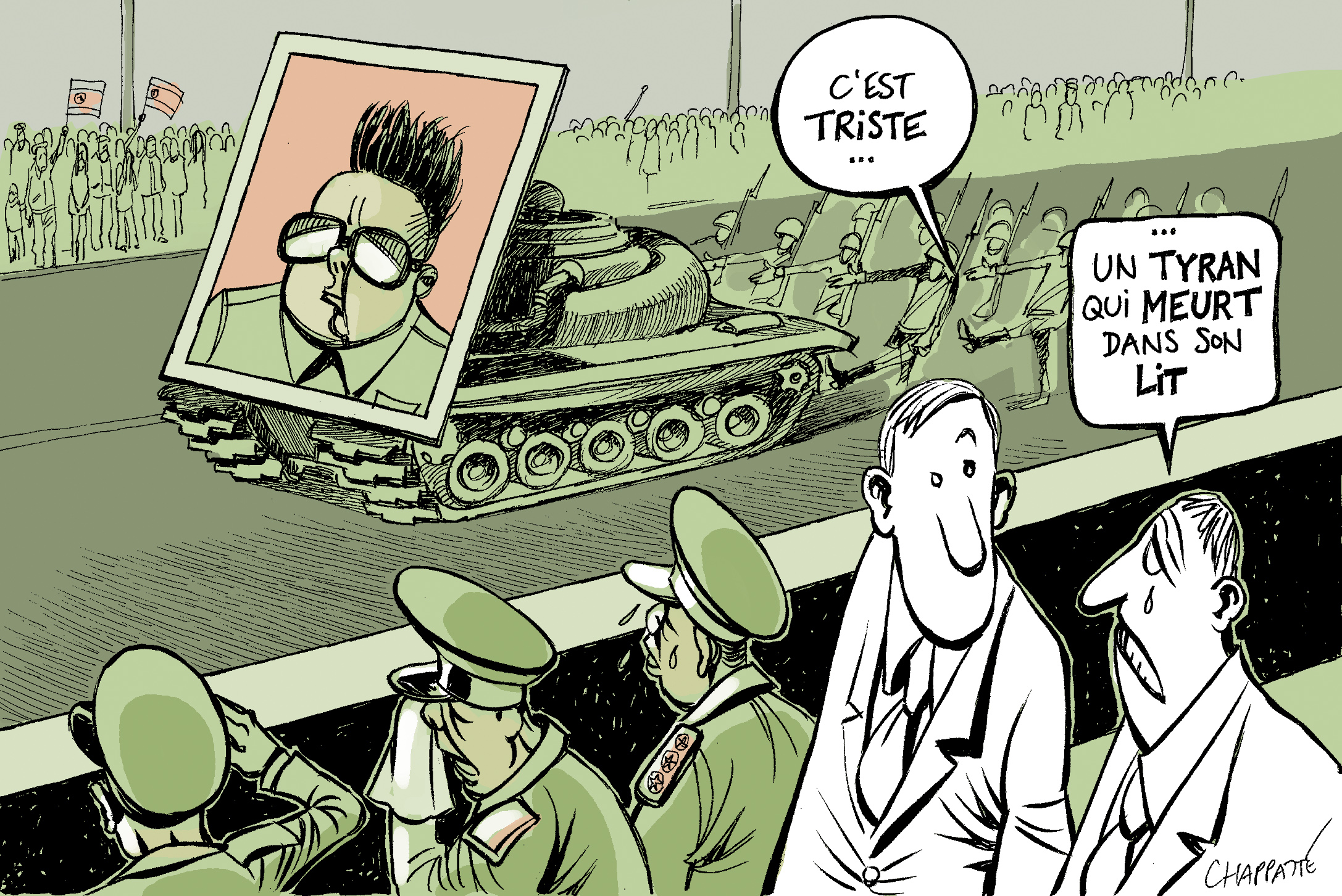 Mort de Kim Jong-il | Globecartoon - Political Cartoons - Patrick Chappatte