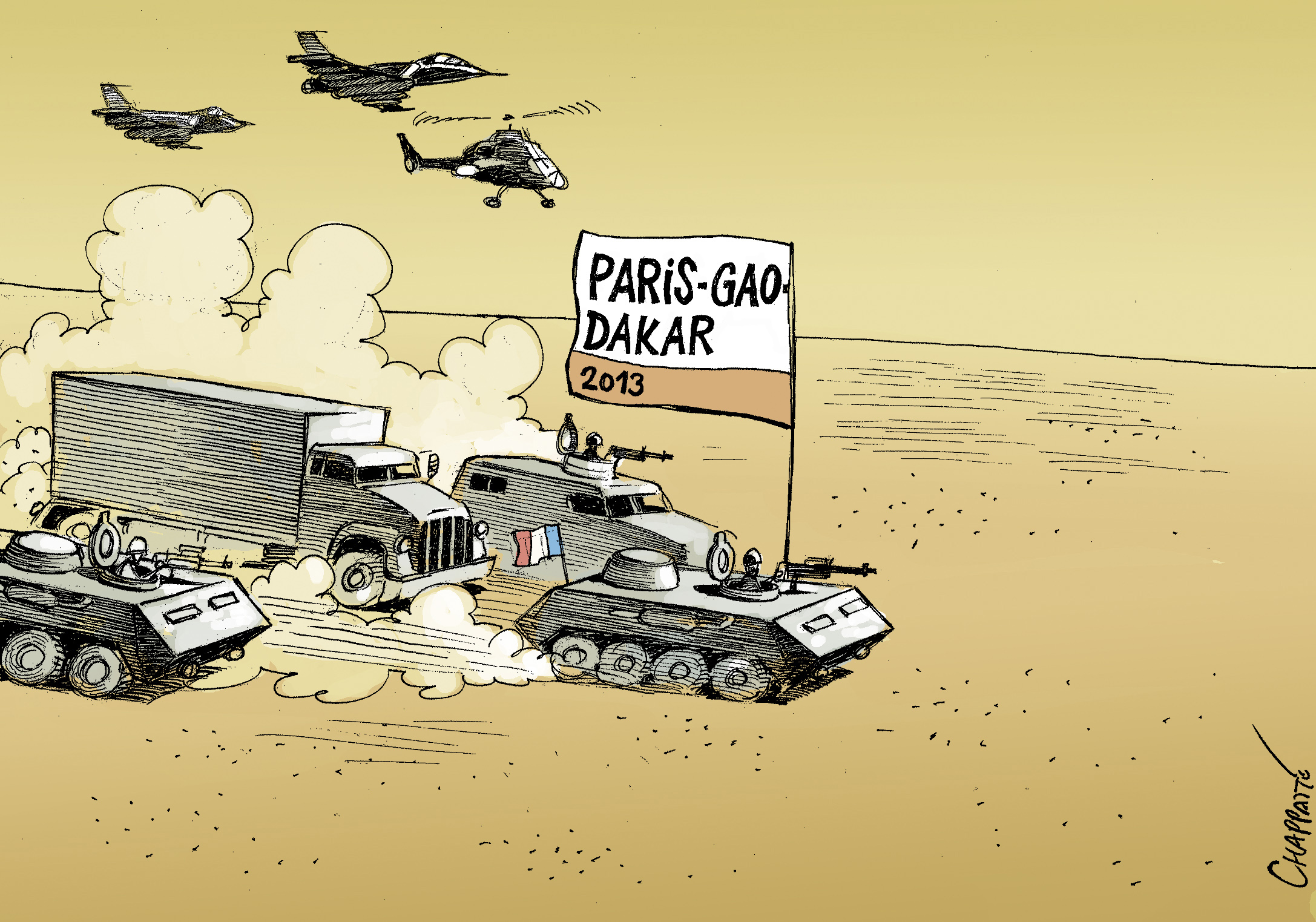French Intervention in Mali | Globecartoon - Political Cartoons ...
