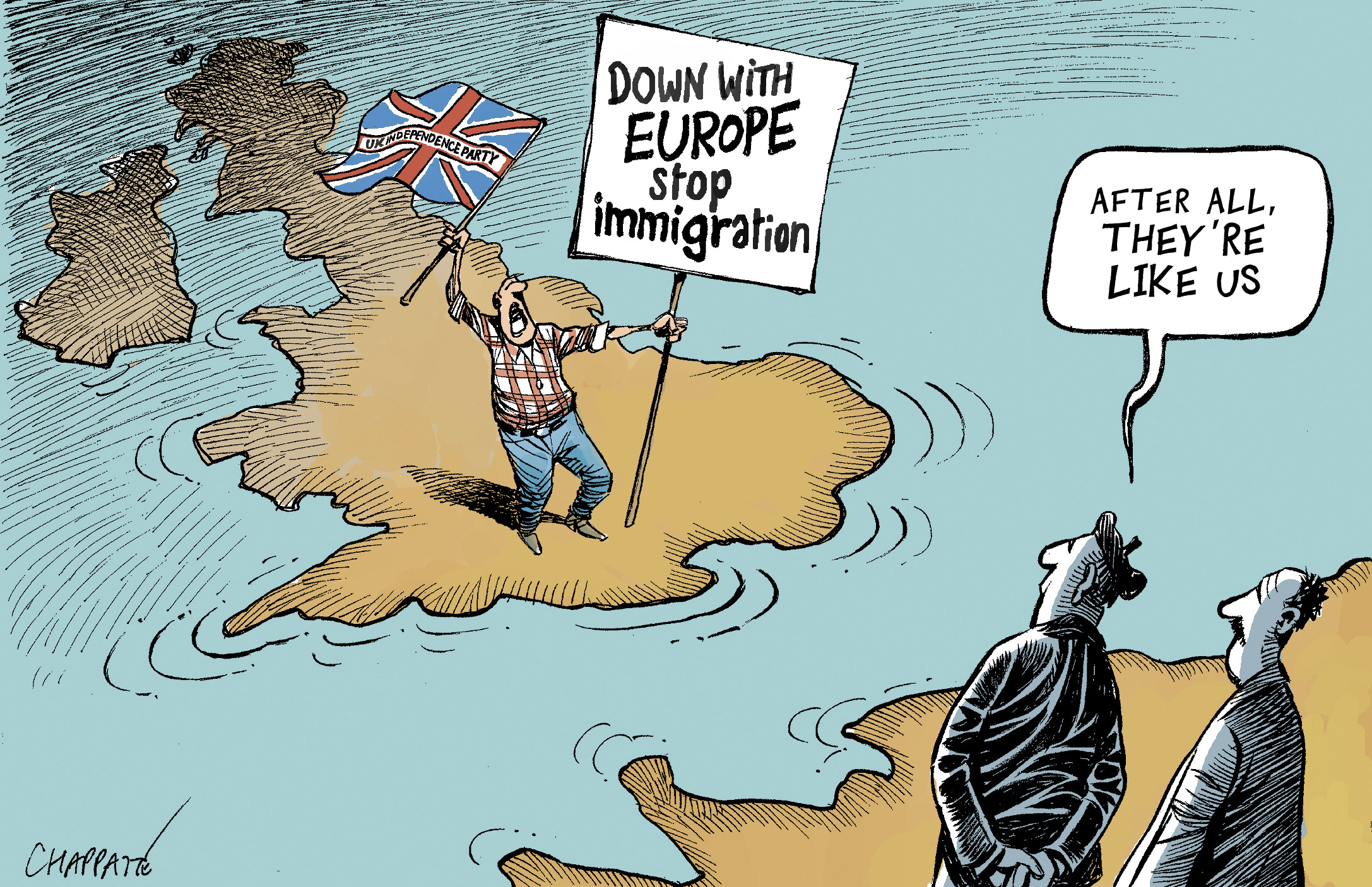 Rise of UK populist party | Globecartoon - Political Cartoons - Patrick ...
