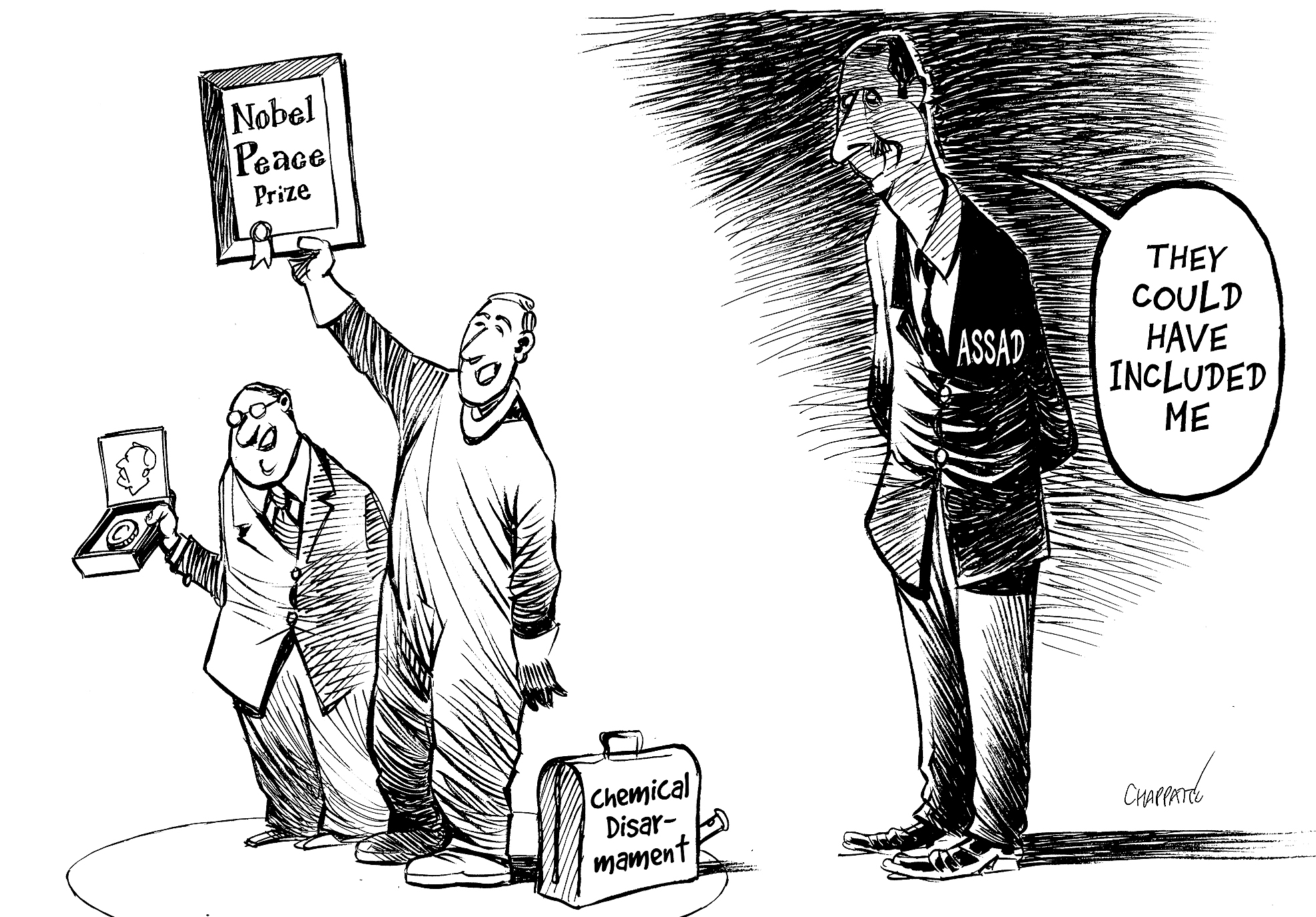 Nobel Peace Prize 2013 | Globecartoon - Political Cartoons - Patrick ...