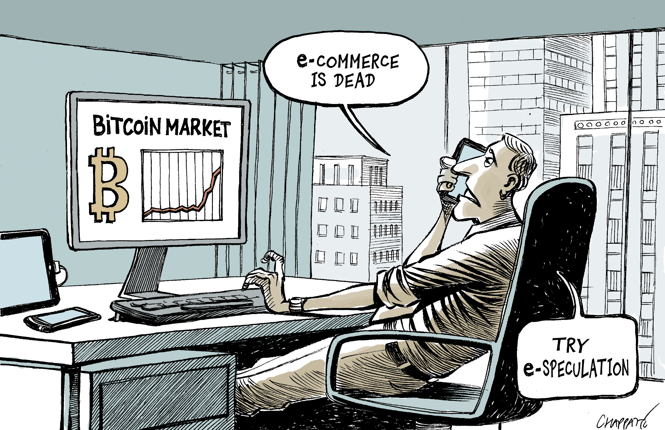 Should we buy Bitcoins? | Globecartoon - Political Cartoons - Patrick ...