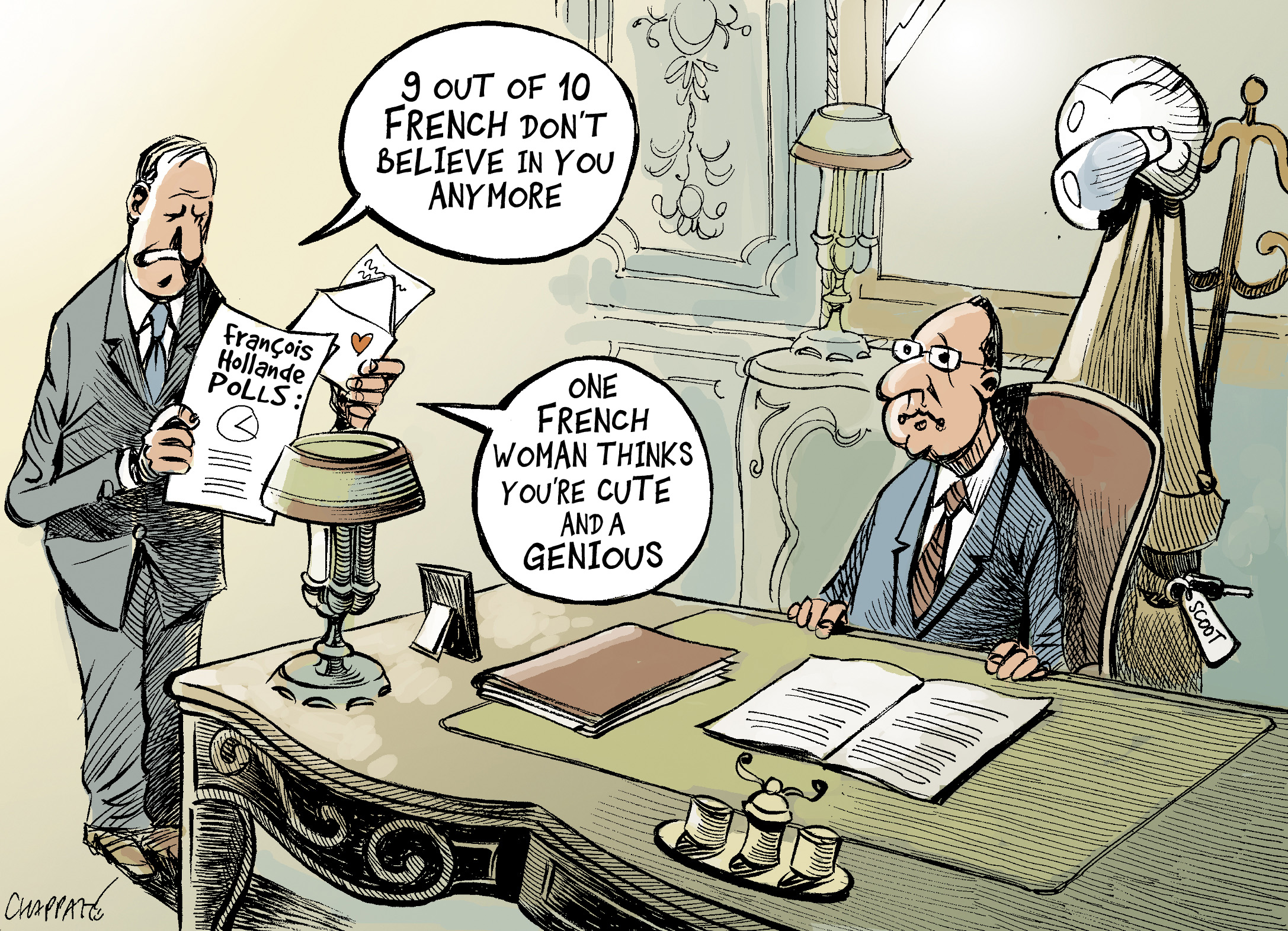 The French president has a mistress | Globecartoon - Political Cartoons ...